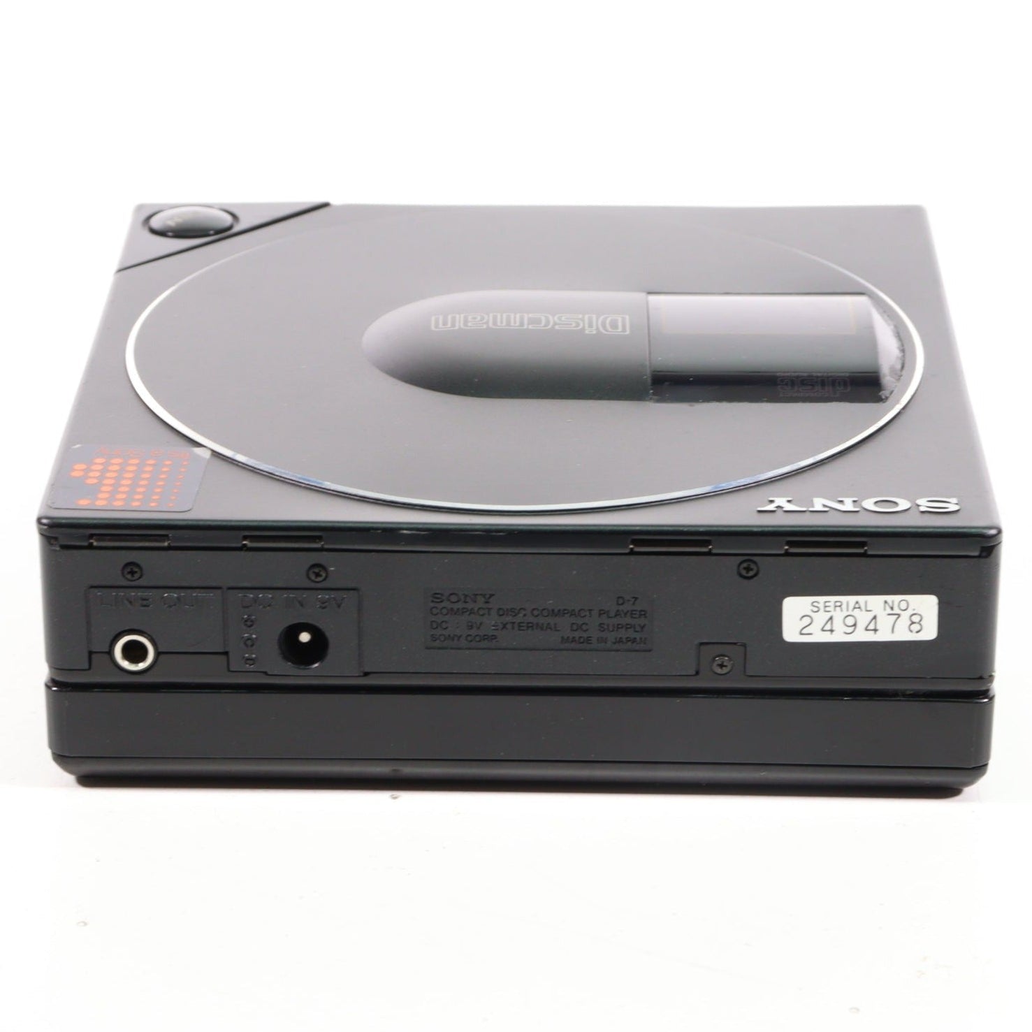 Sony Discman D7 Personal CD Player with BP-200 Battery Pack and Case ...