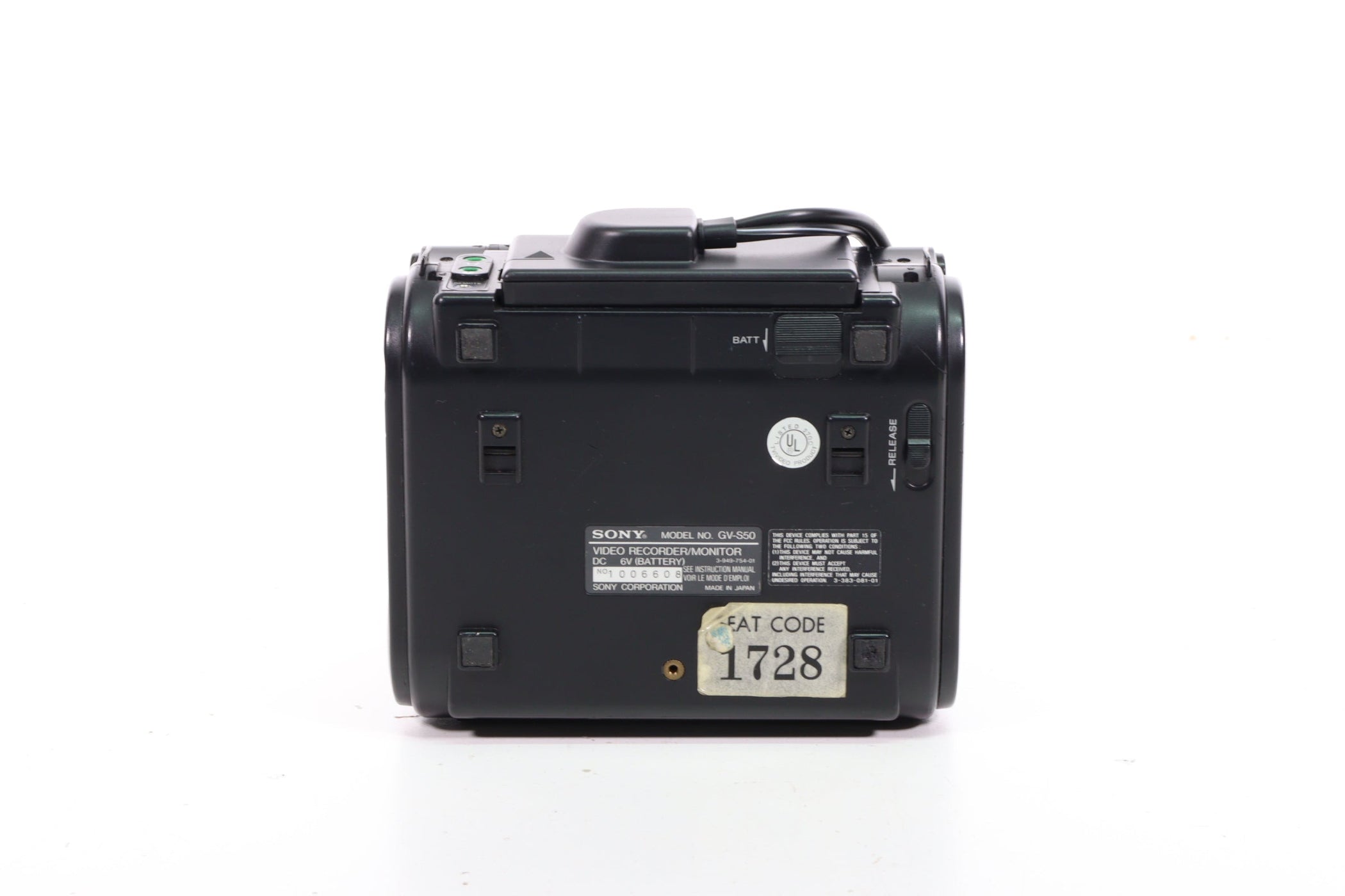 Sony GV-S50 NTSC Video Walkman 8MM Video Recorder Monitor Video8 Tape ...