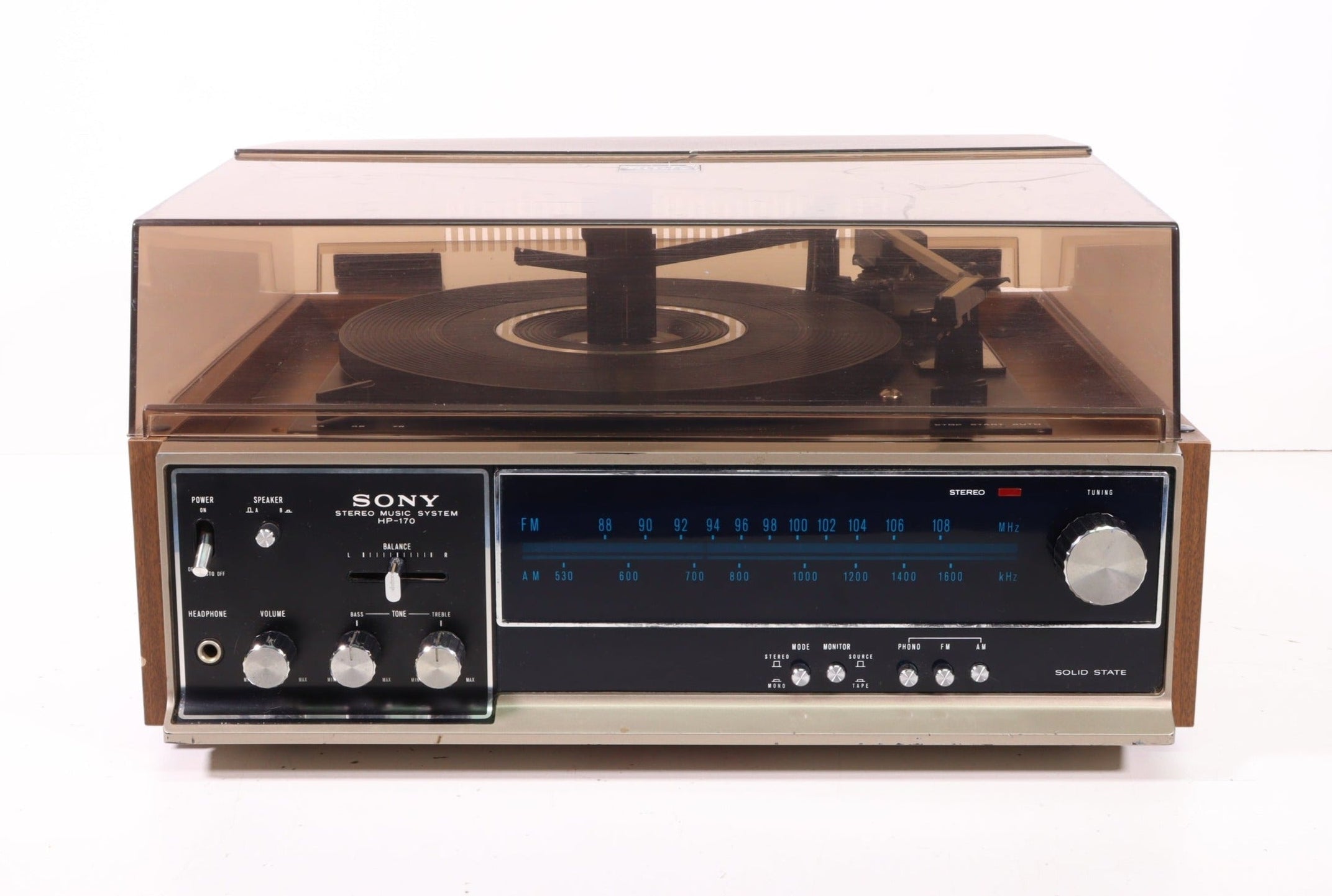 Sony HP-170 Stereo Music System Record Player — SpenCertified
