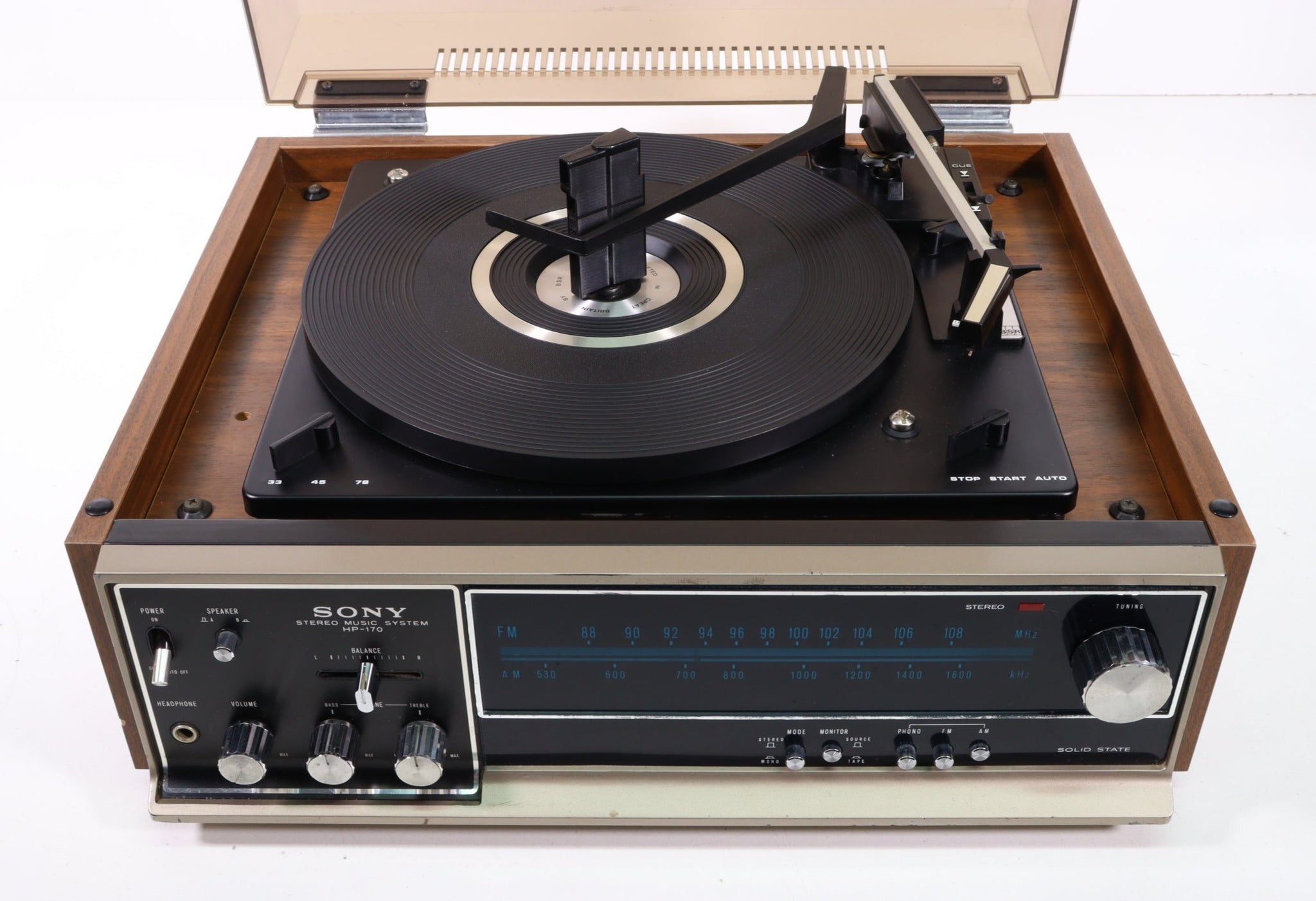 Sony HP-170 Stereo Music System Record Player