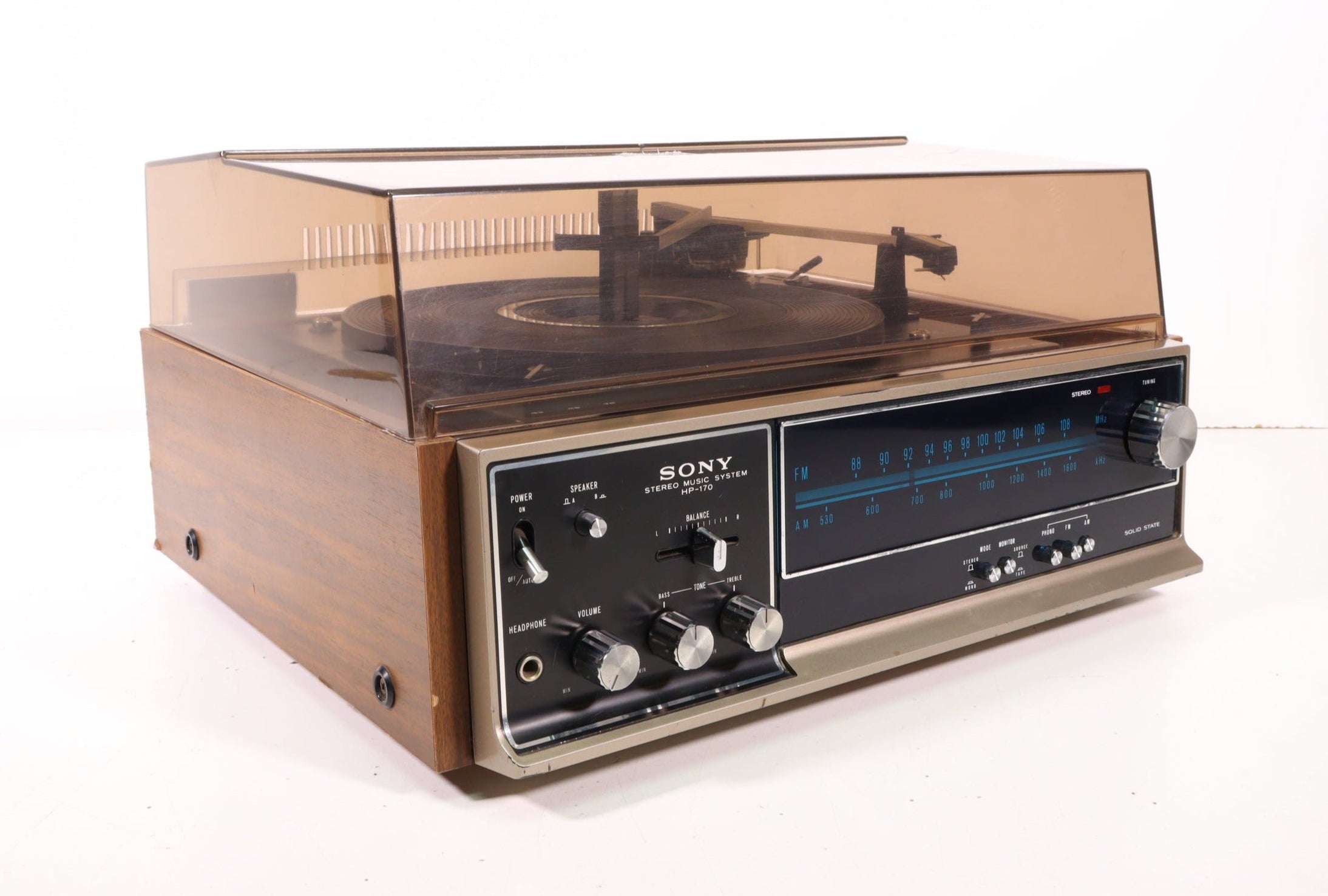Sony HP-170 Stereo Music System Record Player — SpenCertified