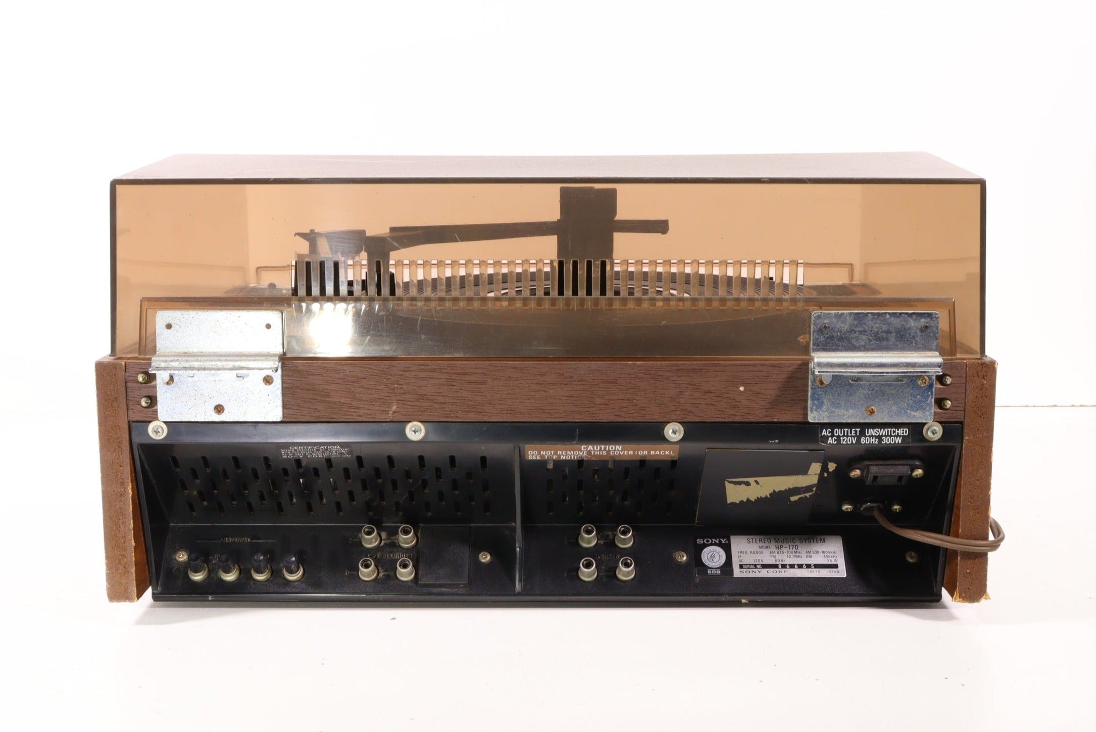 Sony HP-170 Stereo Music System Record Player — SpenCertified