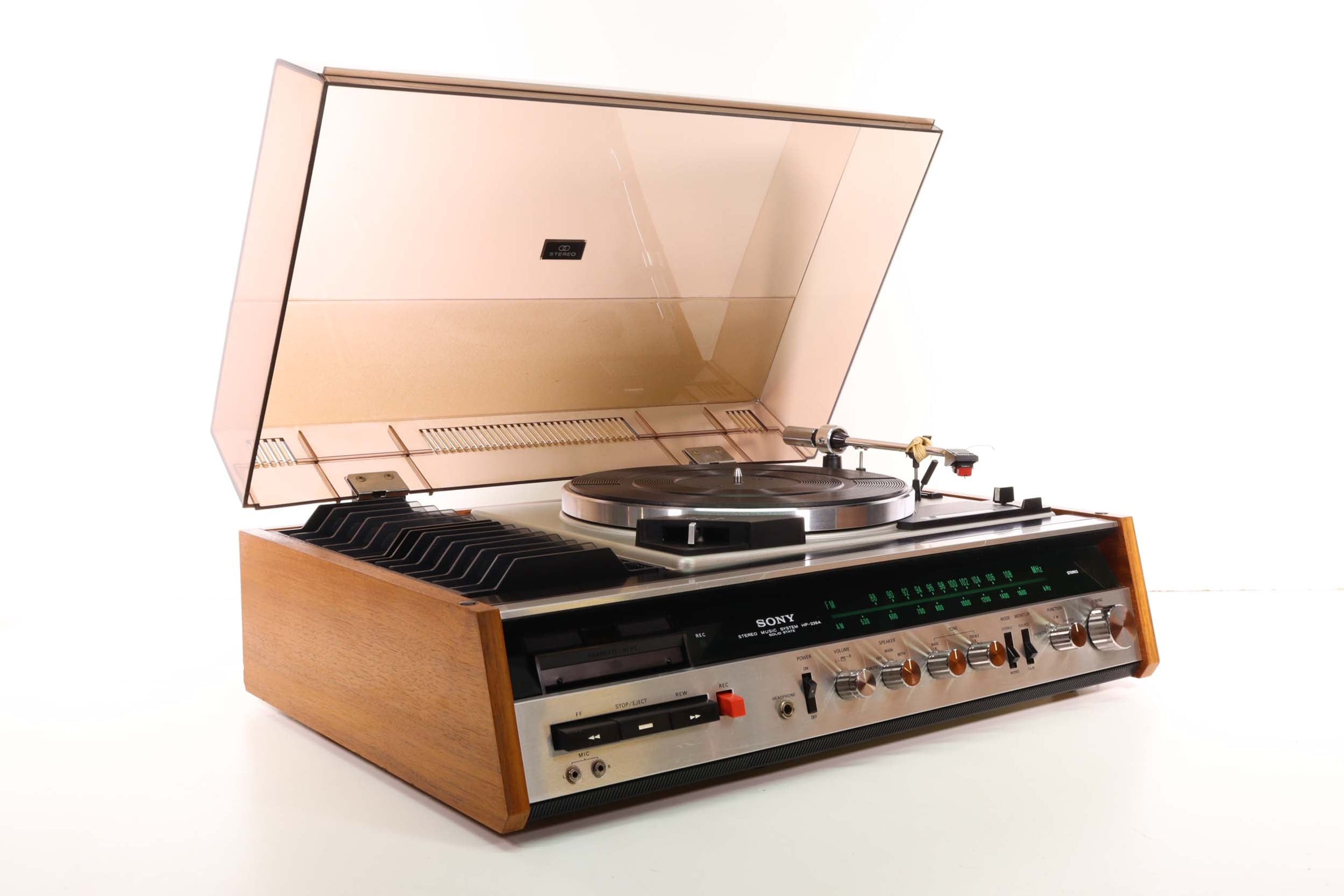 Sony HP-239A Solid State Stereo Music System Full Set Record Player (C ...