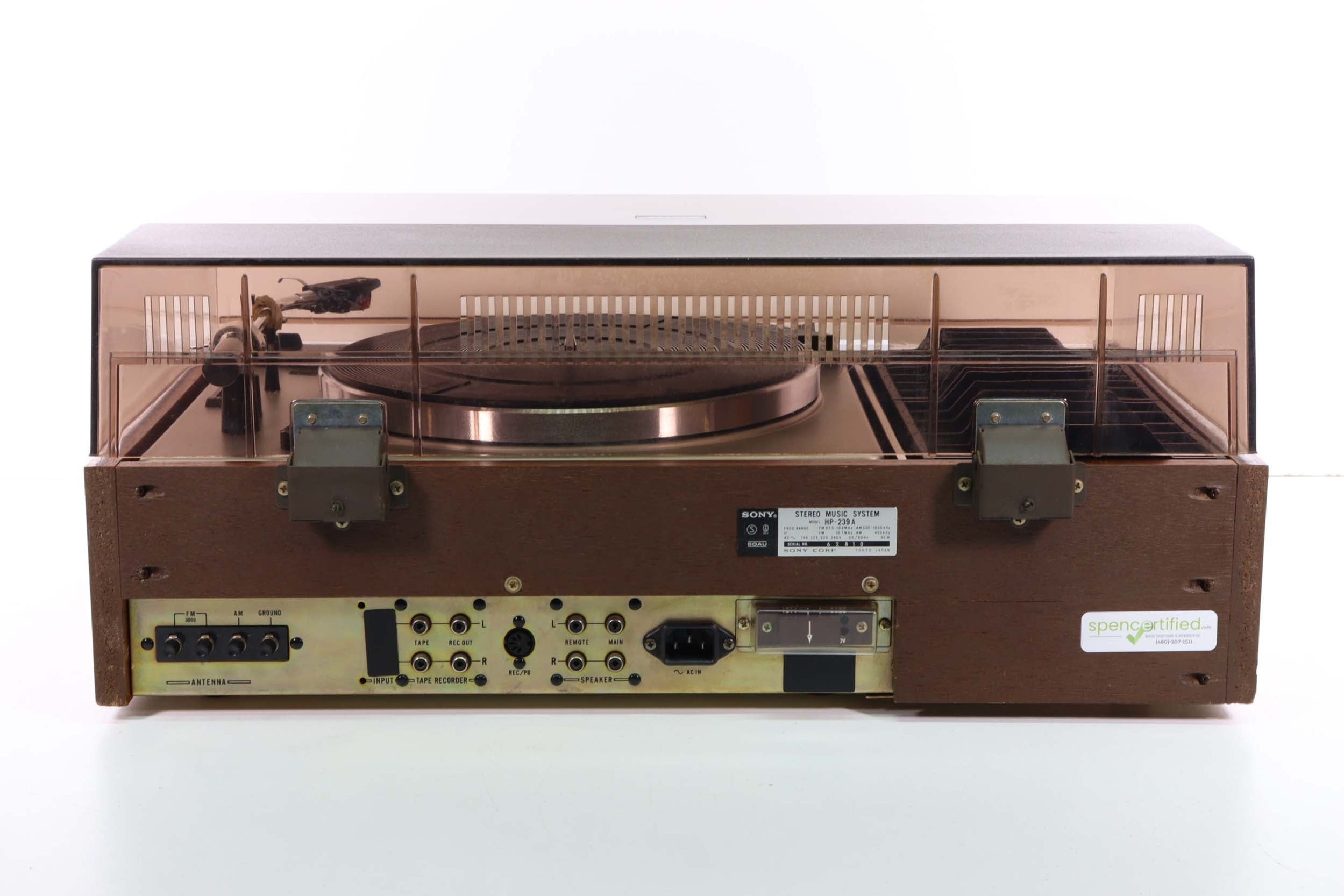 Sony HP-239A Solid State Stereo Music System Full Set Record Player (C ...