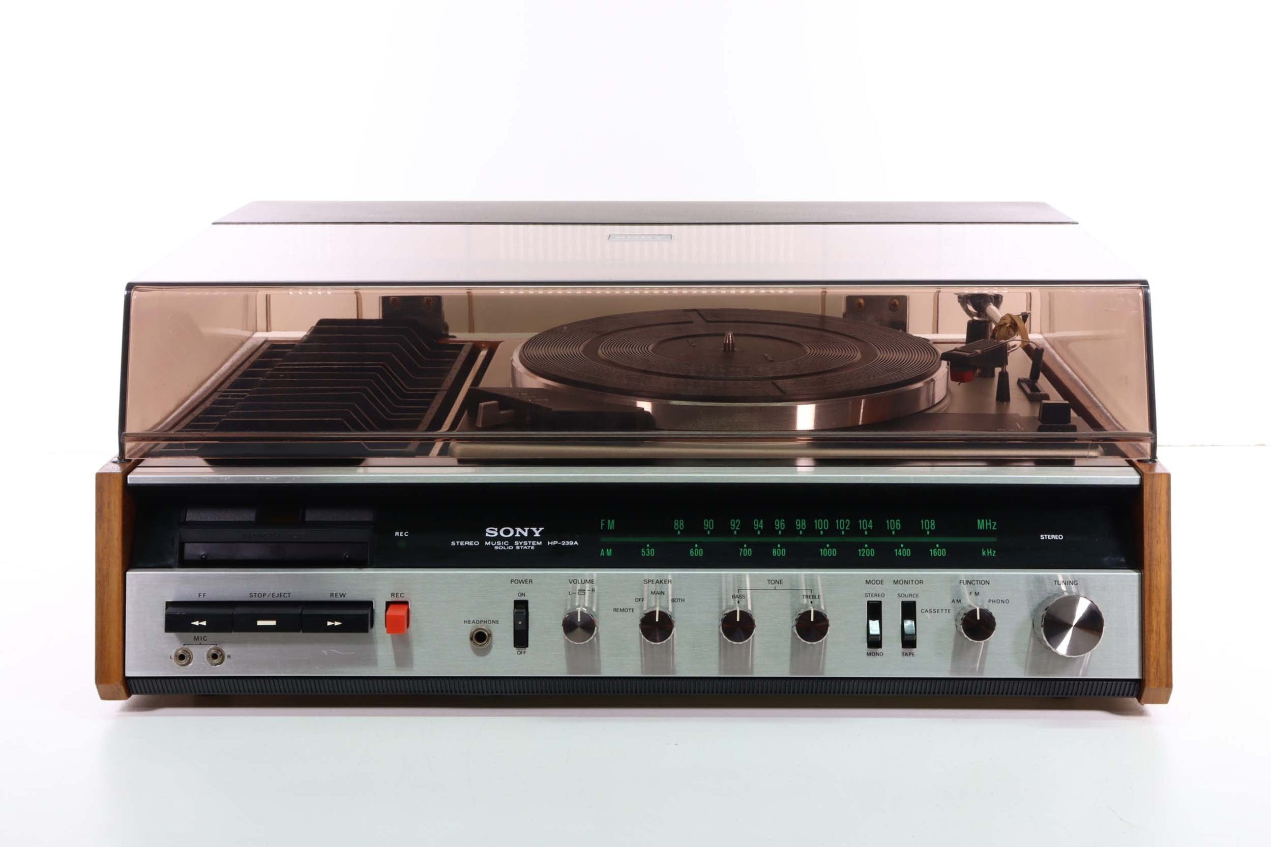 Sony HP-239A Solid State Stereo Music System Full Set Record Player (C ...