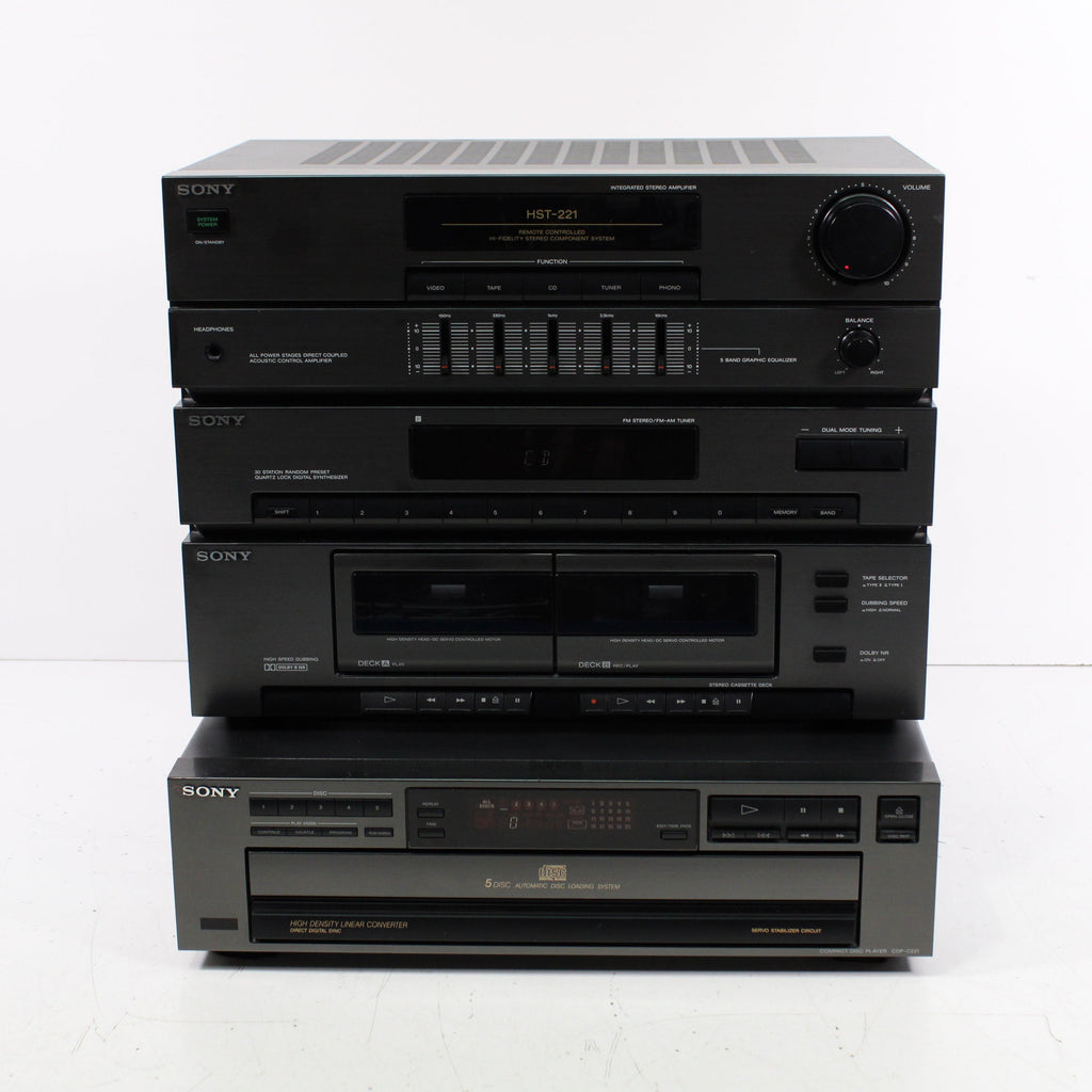 Sony HST-221 Hi-Fidelity Stereo Component System with CDP-C221