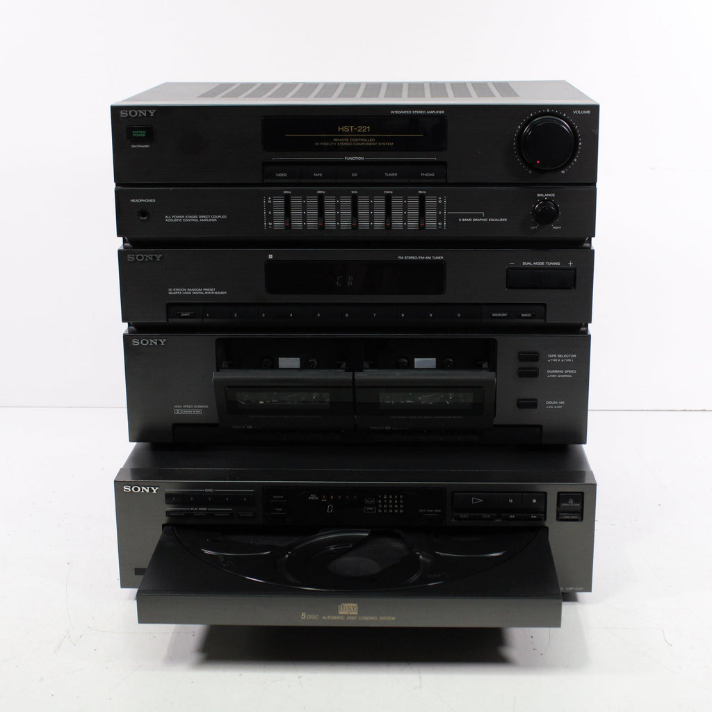 Sony HST-221 Hi-Fidelity Stereo Component System with CDP-C221