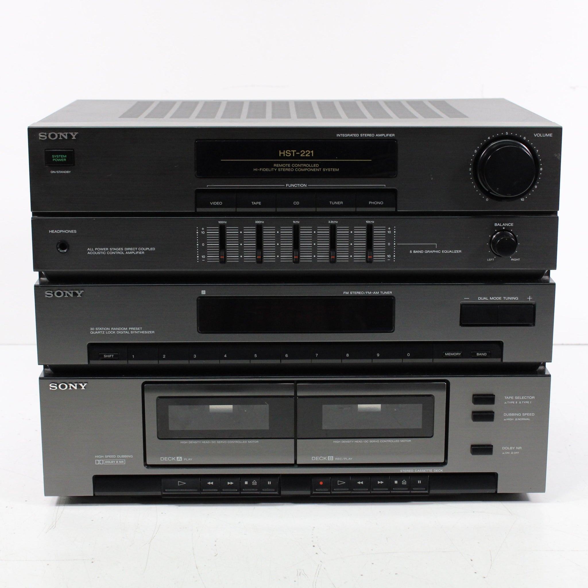 Sony HST-221 Hi-Fidelity Stereo Component System with CDP-C221