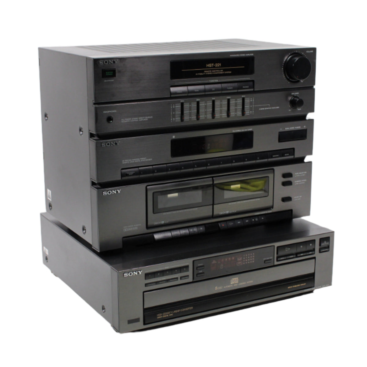 Sony HST-221 Hi-Fidelity Stereo Component System with CDP-C221 ...