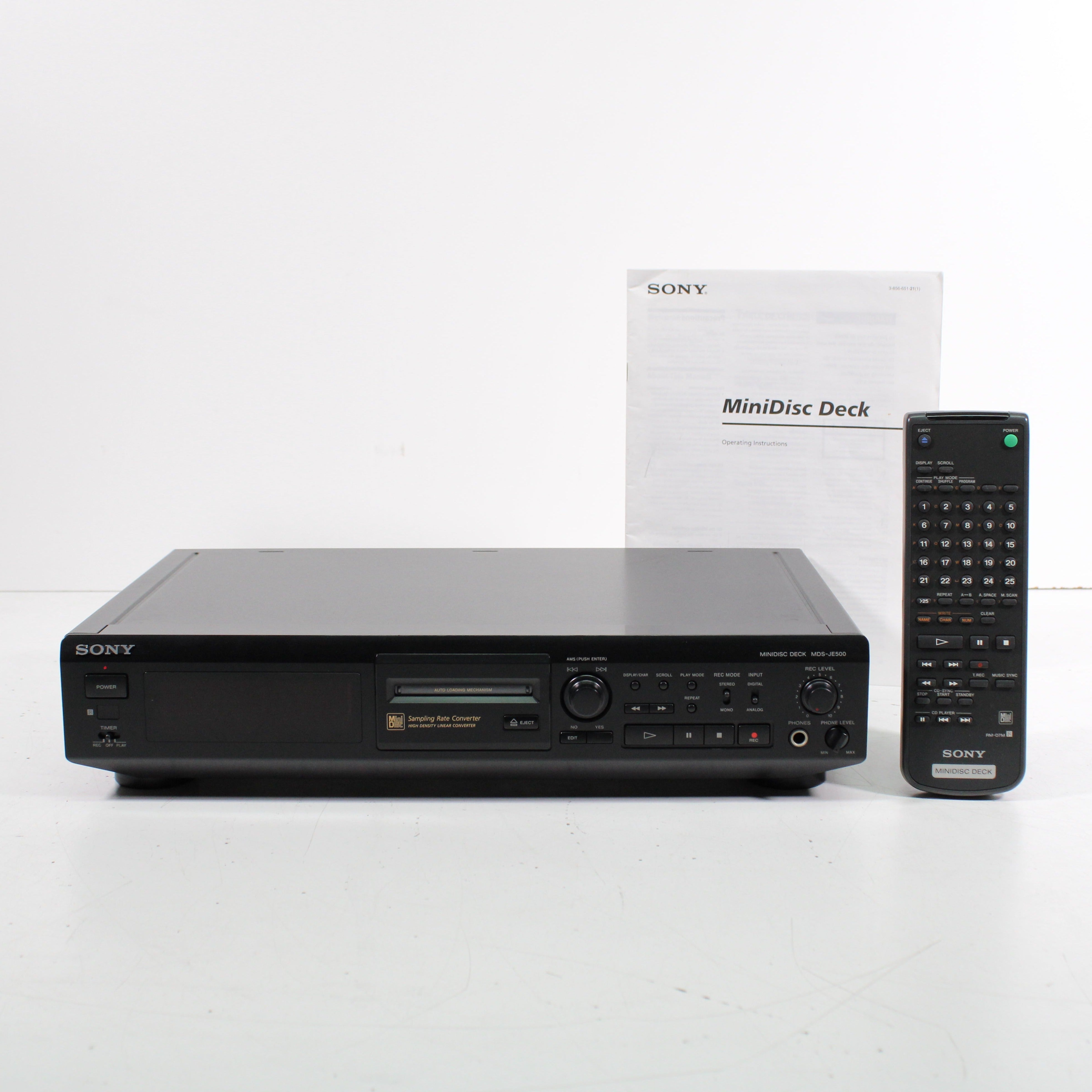 Sony MDS-JE500 MiniDisc Deck Auto Loading Mechanism (1996)