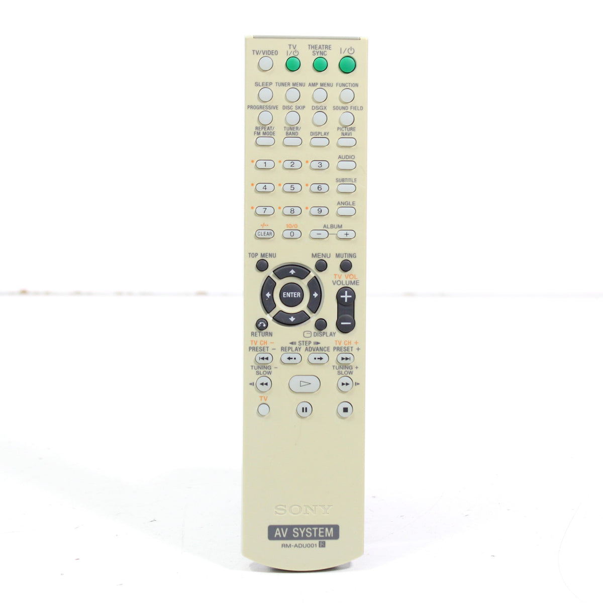 Sony RM-ADU001 Remote Control for 5-Disc DVD Home Theater Receiver DAV ...