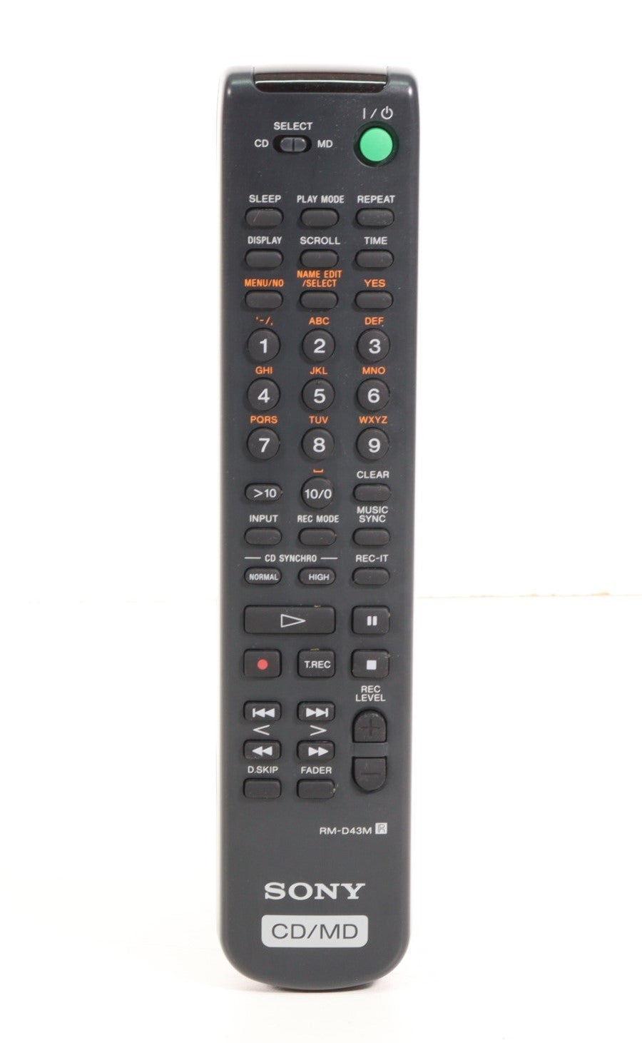 Sony RM-D43M Remote Control for CD MD Combo MXD-D40 MXD-D5C