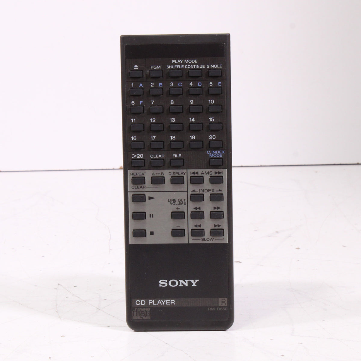 Sony RM-D650 Remote Control for Compact CD Player CDP227ESD and more ...