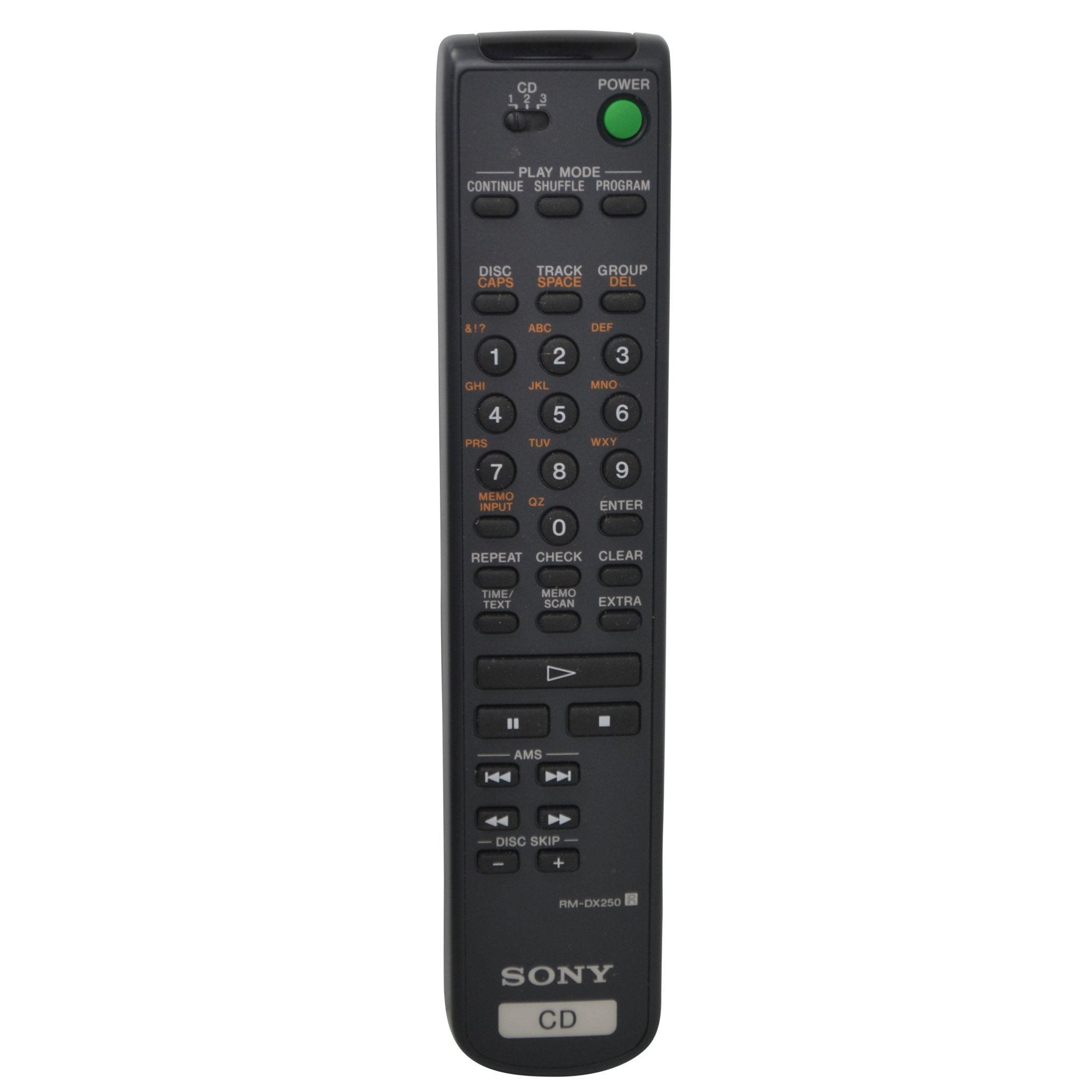 Sony RM-DX250 Remote Control for 200 Disc CD Player Changer CDP-CX250 ...