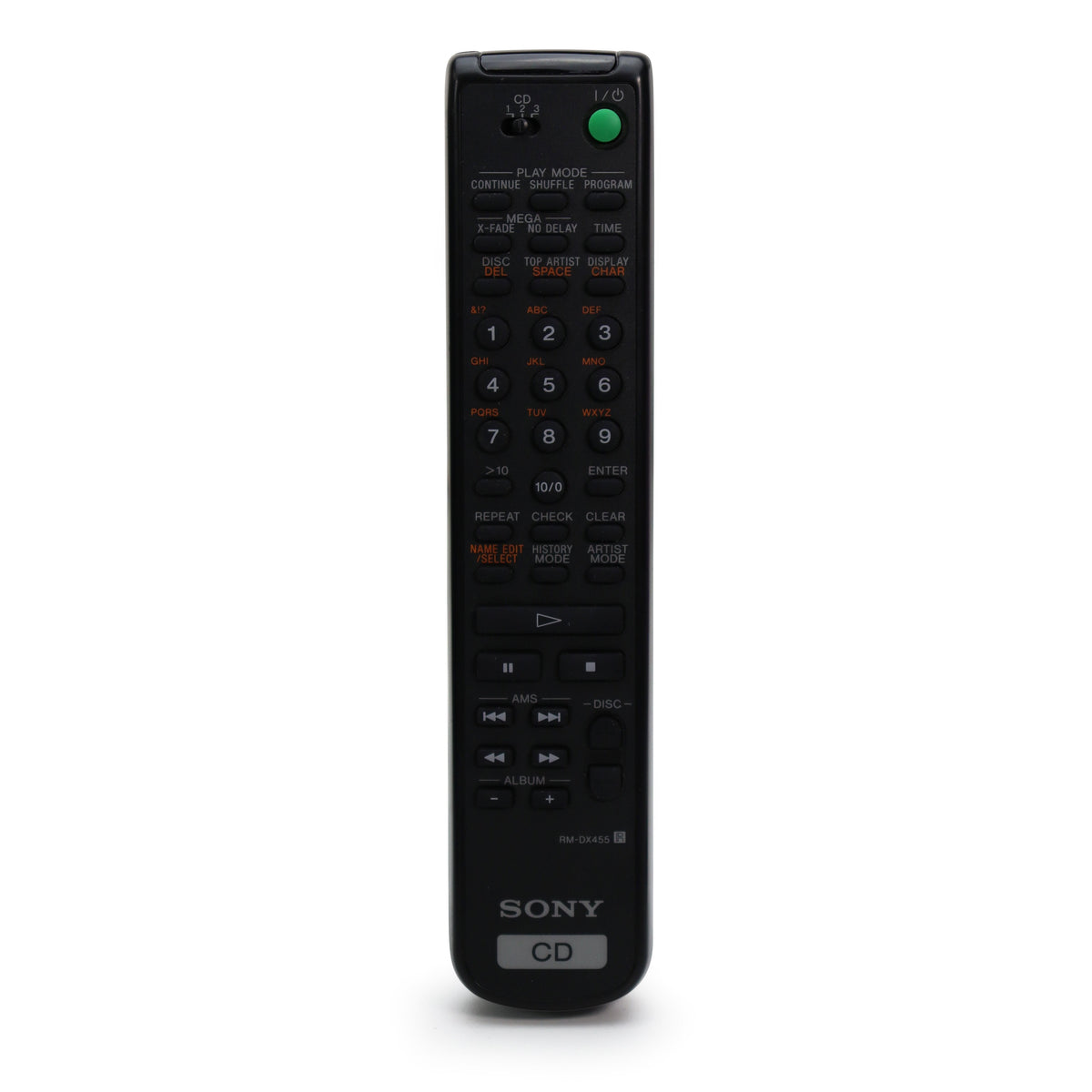 Sony RM-DX455 Remote Control for 400 CD Disc Carousel Changer CDP-CX45 ...