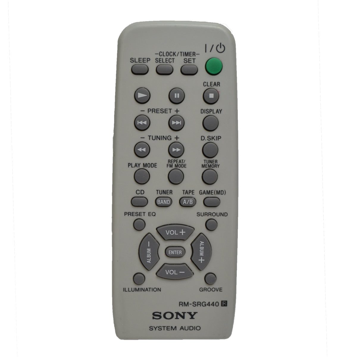 Sony RM-SRG440 Remote Control for Micro Hi-Fi Component System CMT-HP7 ...