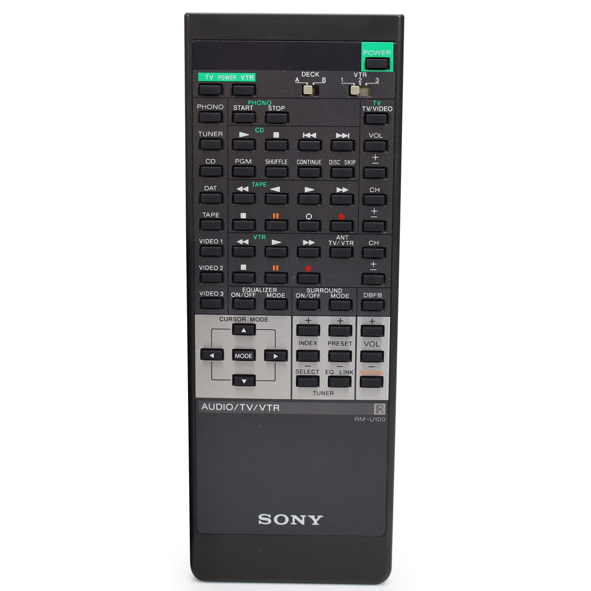Sony RM-U100 Remote Control for AV Receiver STR-AV910 and More ...
