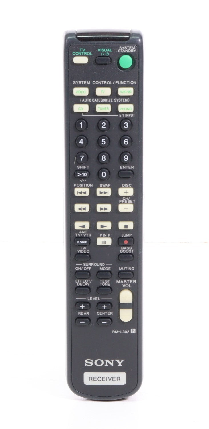Sony RM-U302 Remote Control for Audio Receiver STR-V200 and More