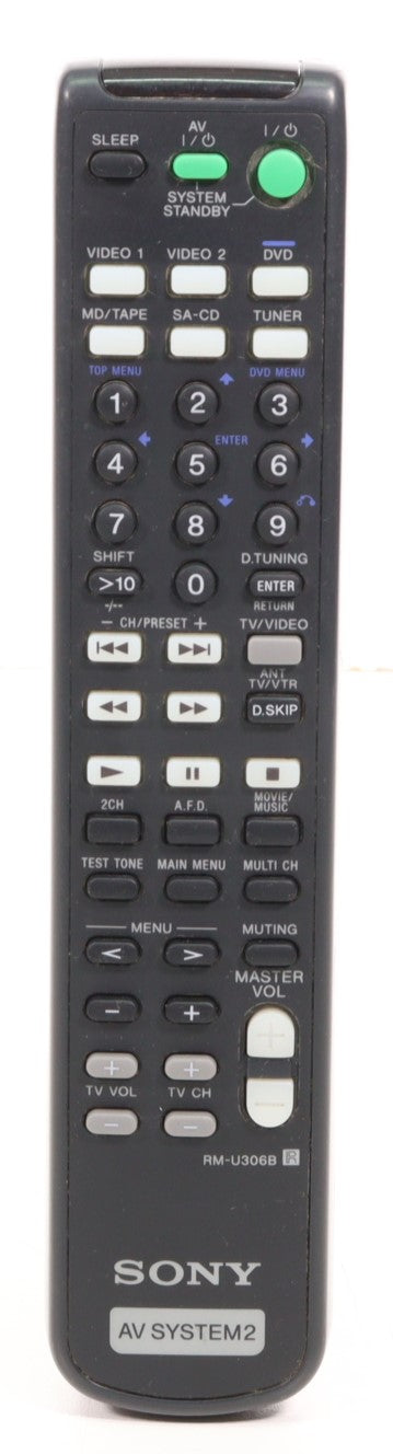Sony RM-U306B Remote Control for Stereo Receiver STR-DE497 STR-DE597 ...