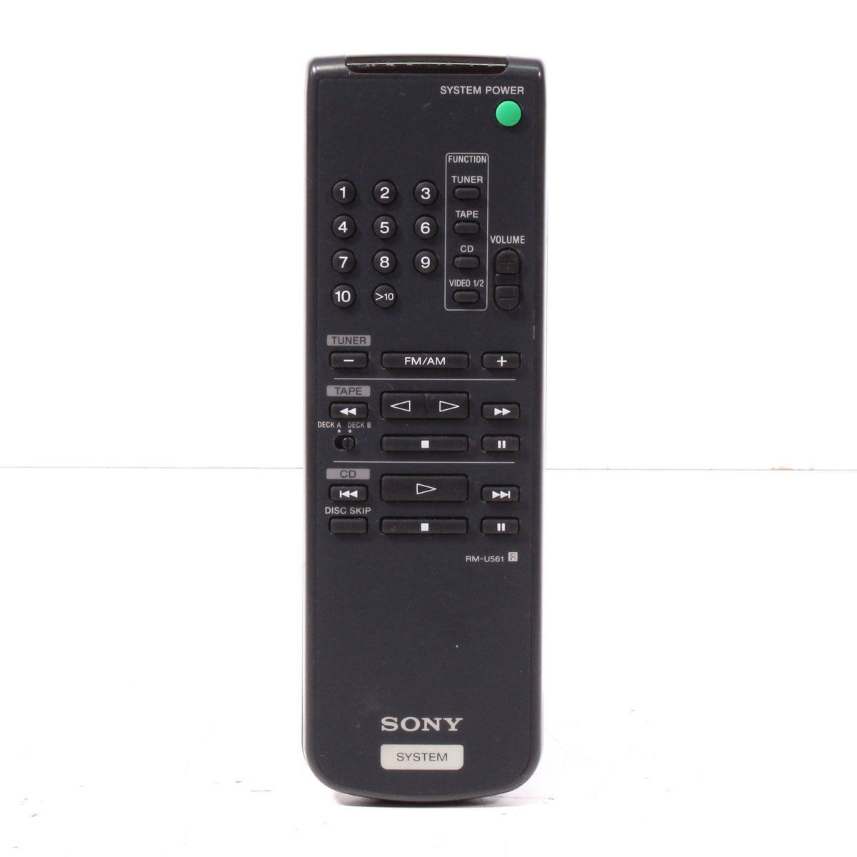 Sony RM-U561 Remote Control for Amplifier TA-AV561 and More — SpenCertified