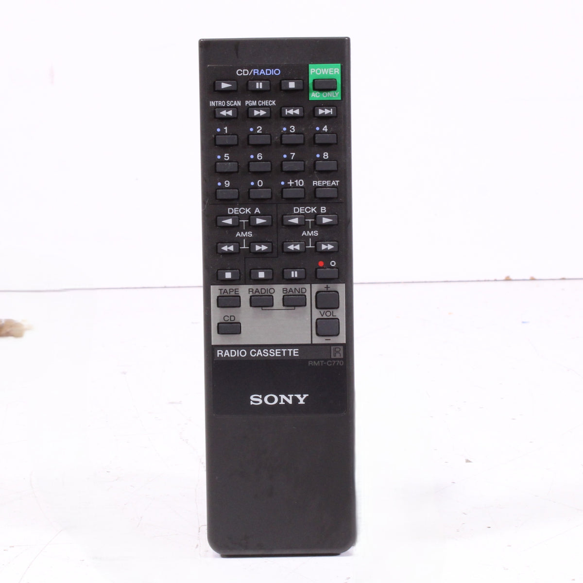 Sony RMT-C770 Remote Control for CD Radio Cassette Recorder CFD-770 ...