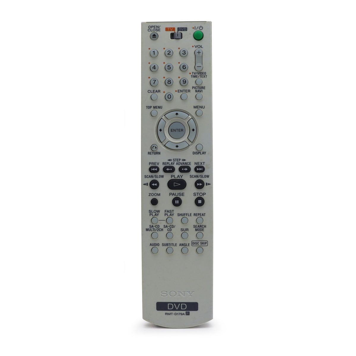 Sony RMT-D179A Remote Control for DVD Player DVP-NC80V — SpenCertified