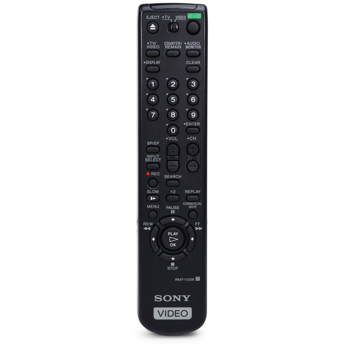Sony RMT-V306 Remote Control for VCR VHS Player SLV-N51 — SpenCertified