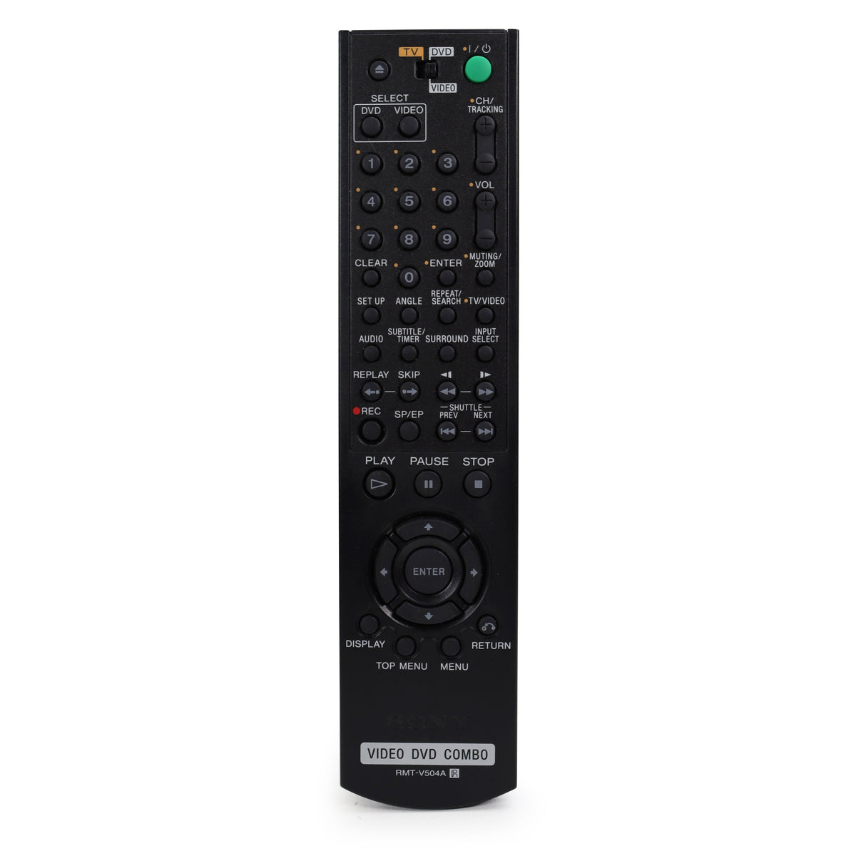 Sony RMT-V504A Remote Control for DVD VCR Combo Player SLV-D380P and M ...
