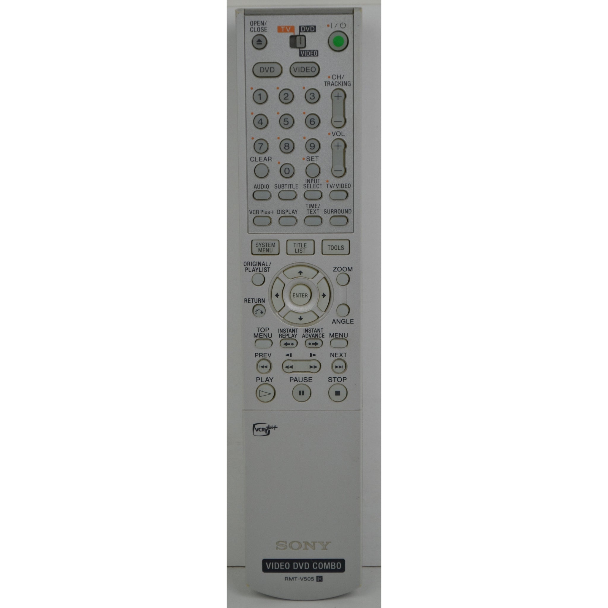 Sony RMT-V505 Remote Control for DVD VCR Combo Player RDR-VX500 & More ...