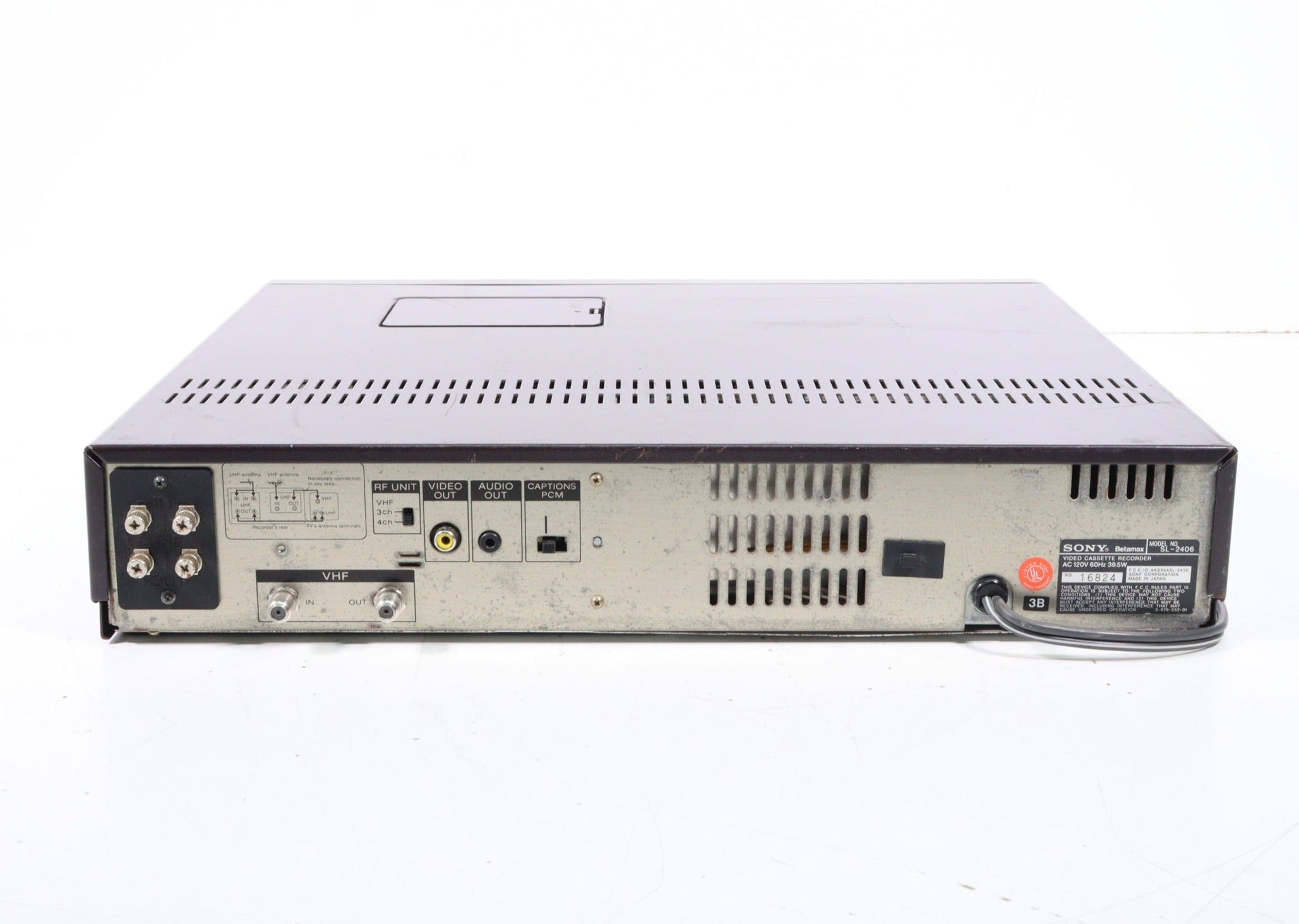 Sony SL-2406 Betamax VTR Video Tape Recorder and Player System ...