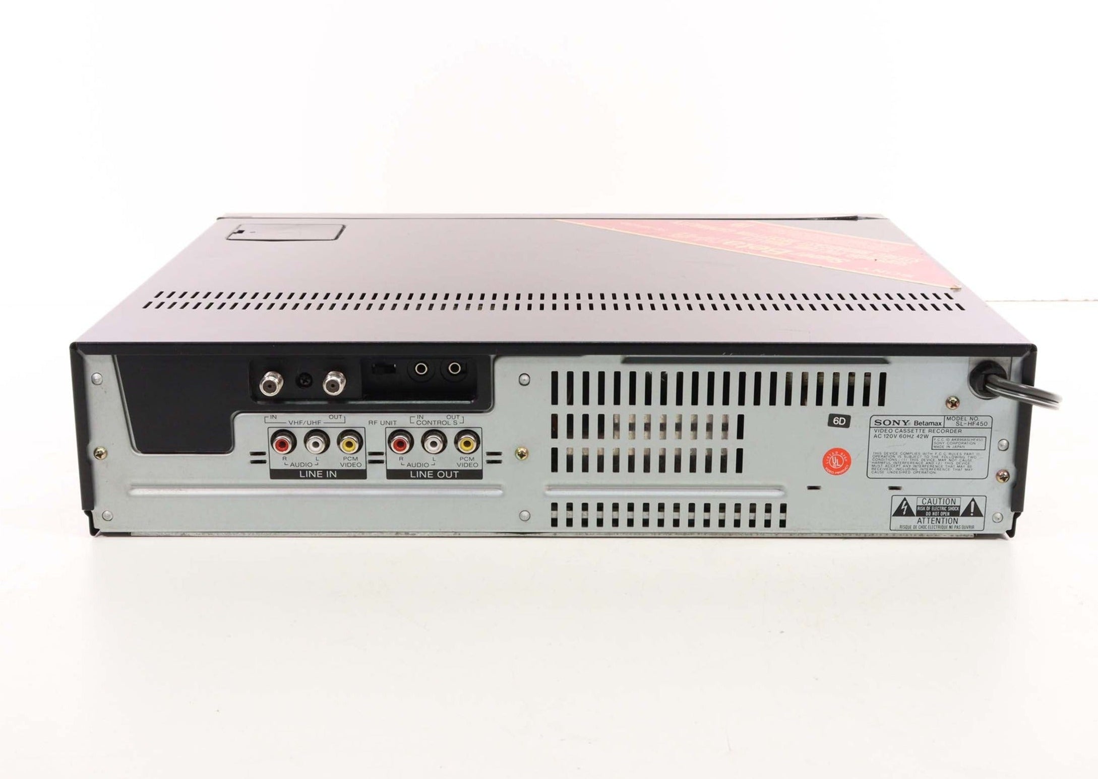 Sony SL-HF450 Betamax VTR Video Tape Recorder and Player System ...
