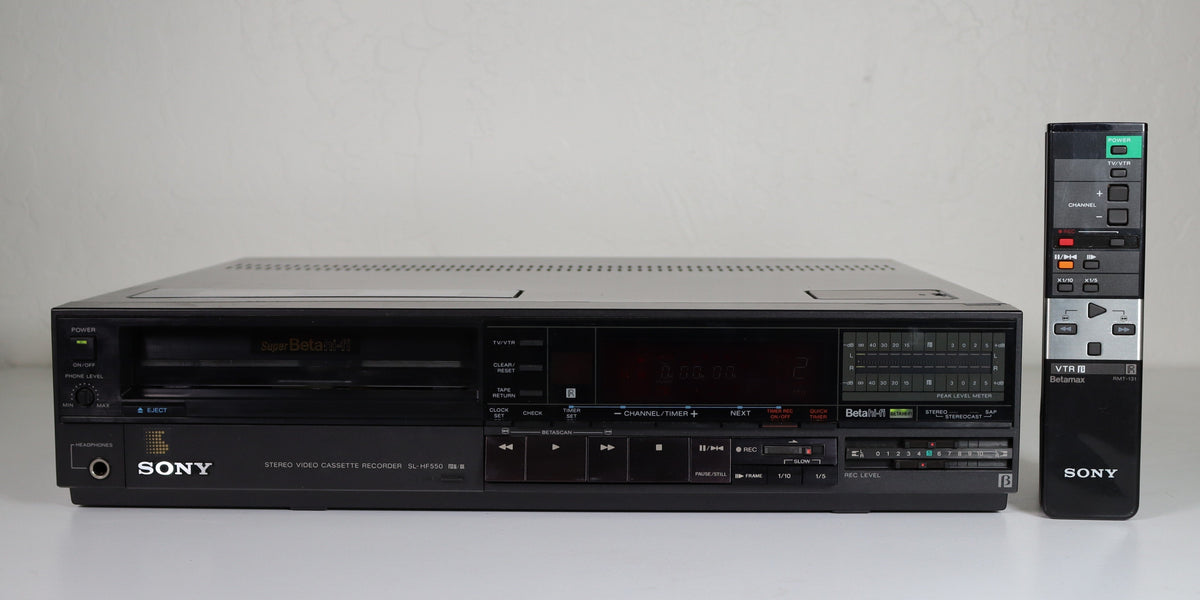 Sony SL-HF550 Super Beta Hi-Fi Betamax Player Recorder System ...