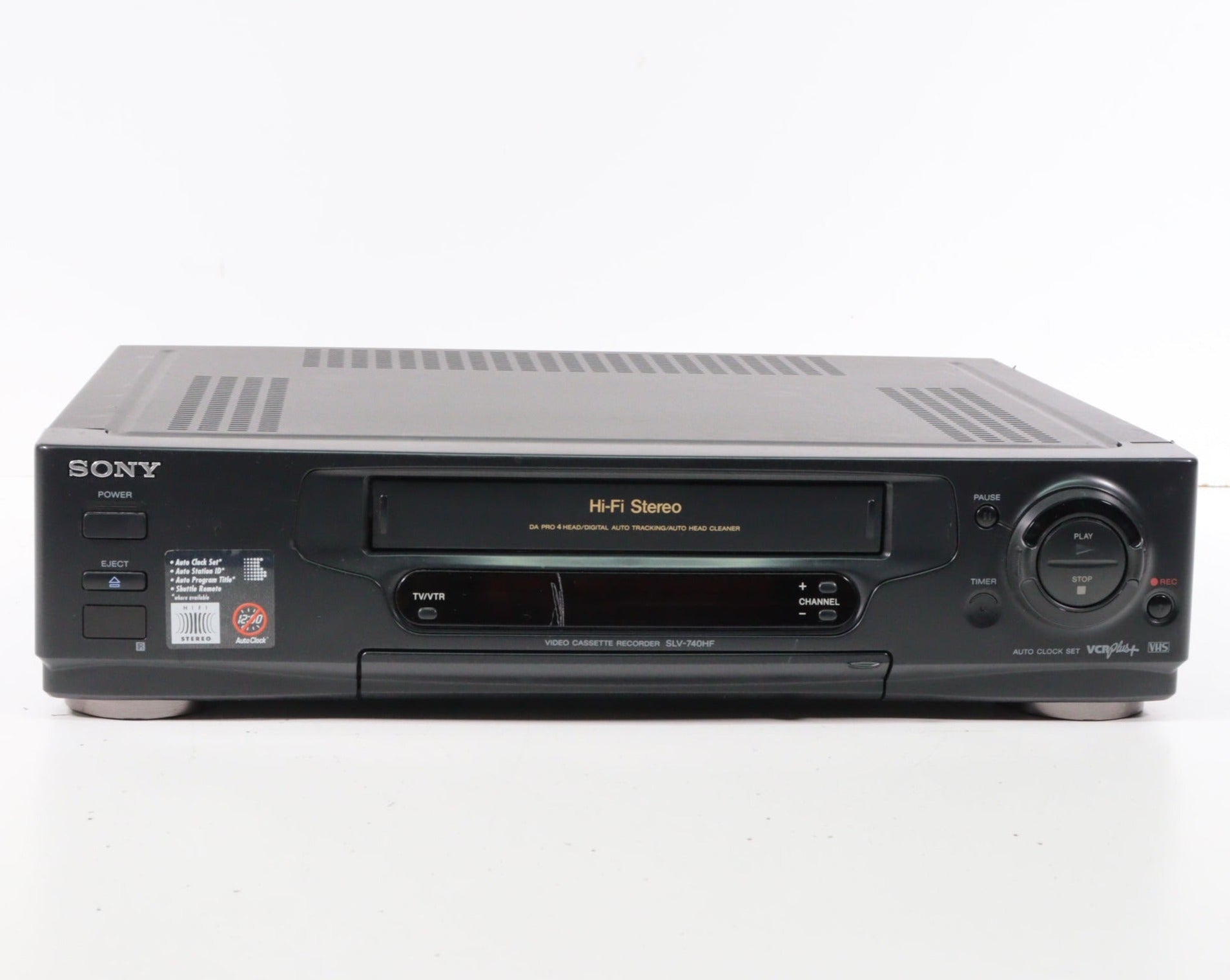 Sony SLV-740HF VHS VCR | 4-Head Hi-Fi Stereo, Refurbished — SpenCertified