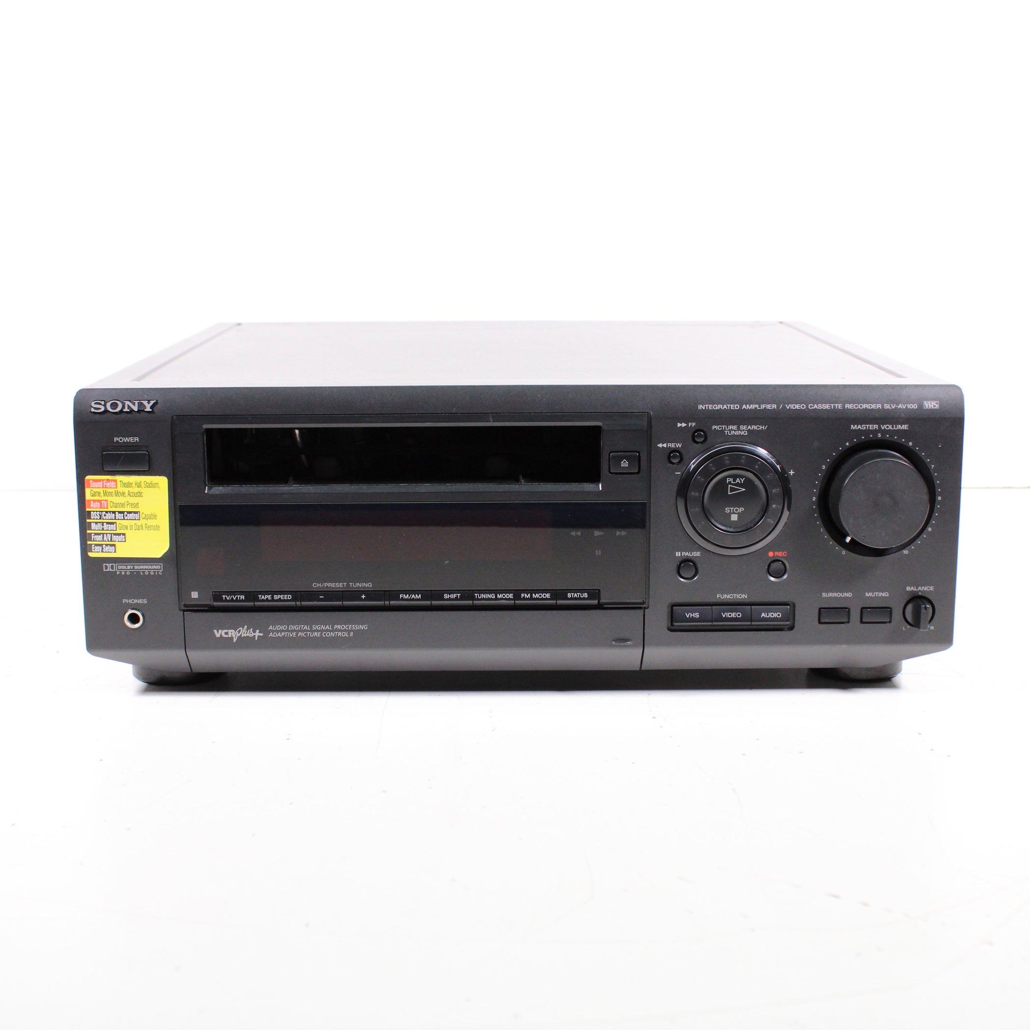 Sony SLV-AV100 Integrated Amplifier VCR Video Cassette Recorder (HAS I ...