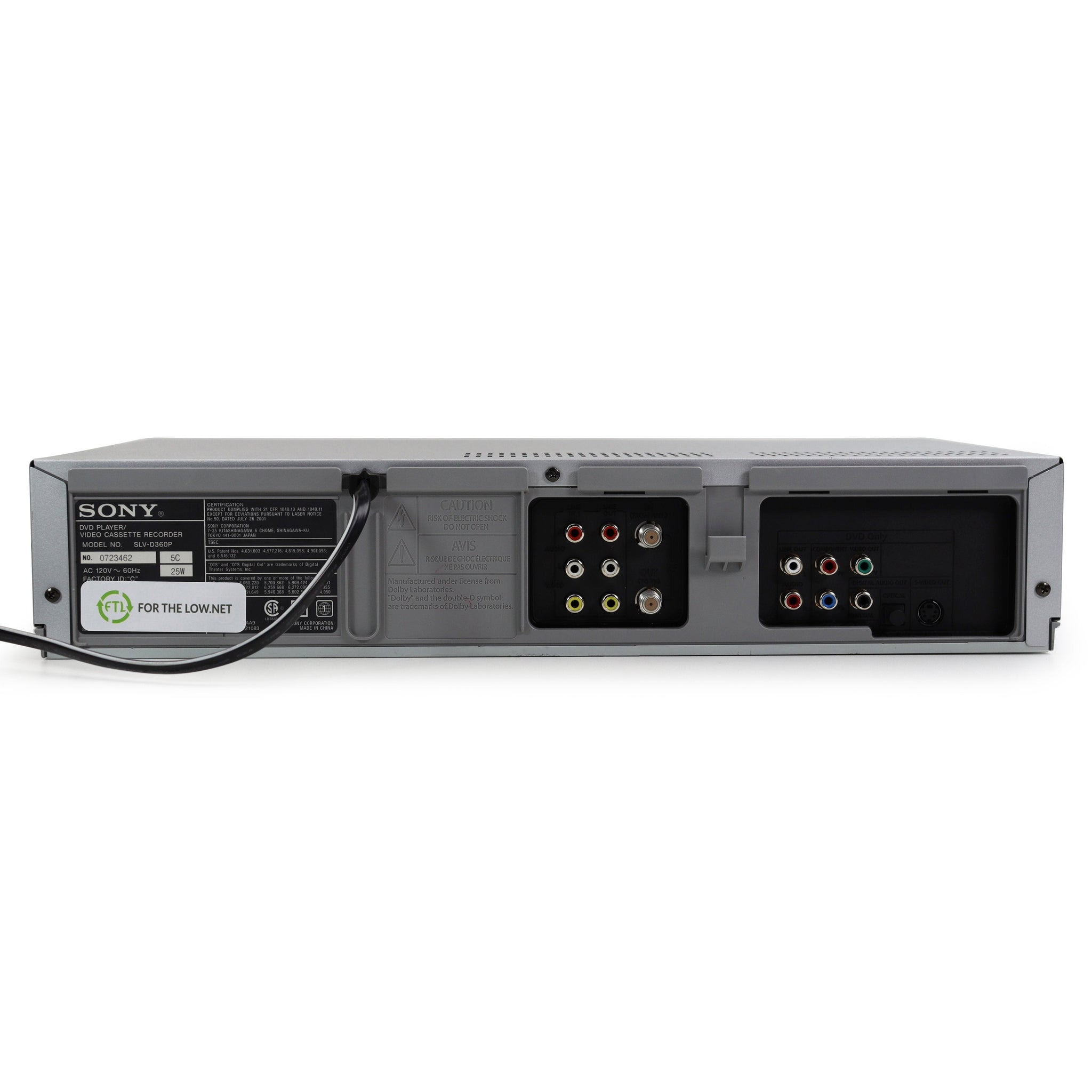 Sony SLV-D360P DVD VCR Combo Player VHS CD DVD Multi-System — SpenCertified