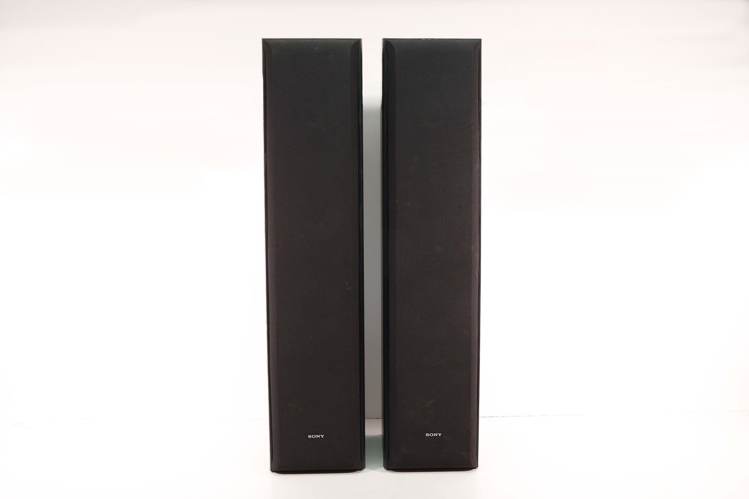 Sony SS-F7000P Stereo Speaker Towers Tall Black — SpenCertified