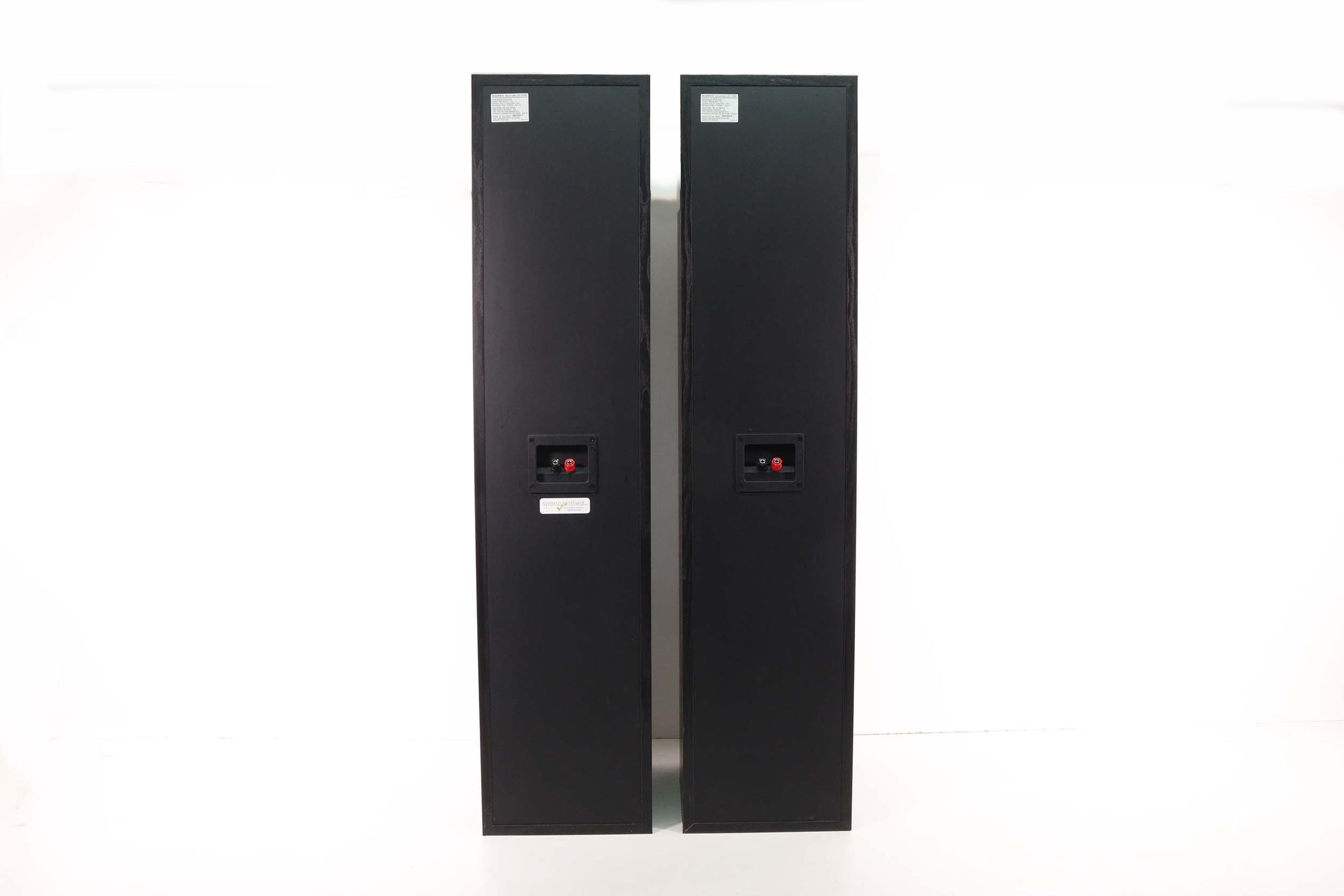 Sony SS-F7000P Stereo Speaker Towers Tall Black — SpenCertified