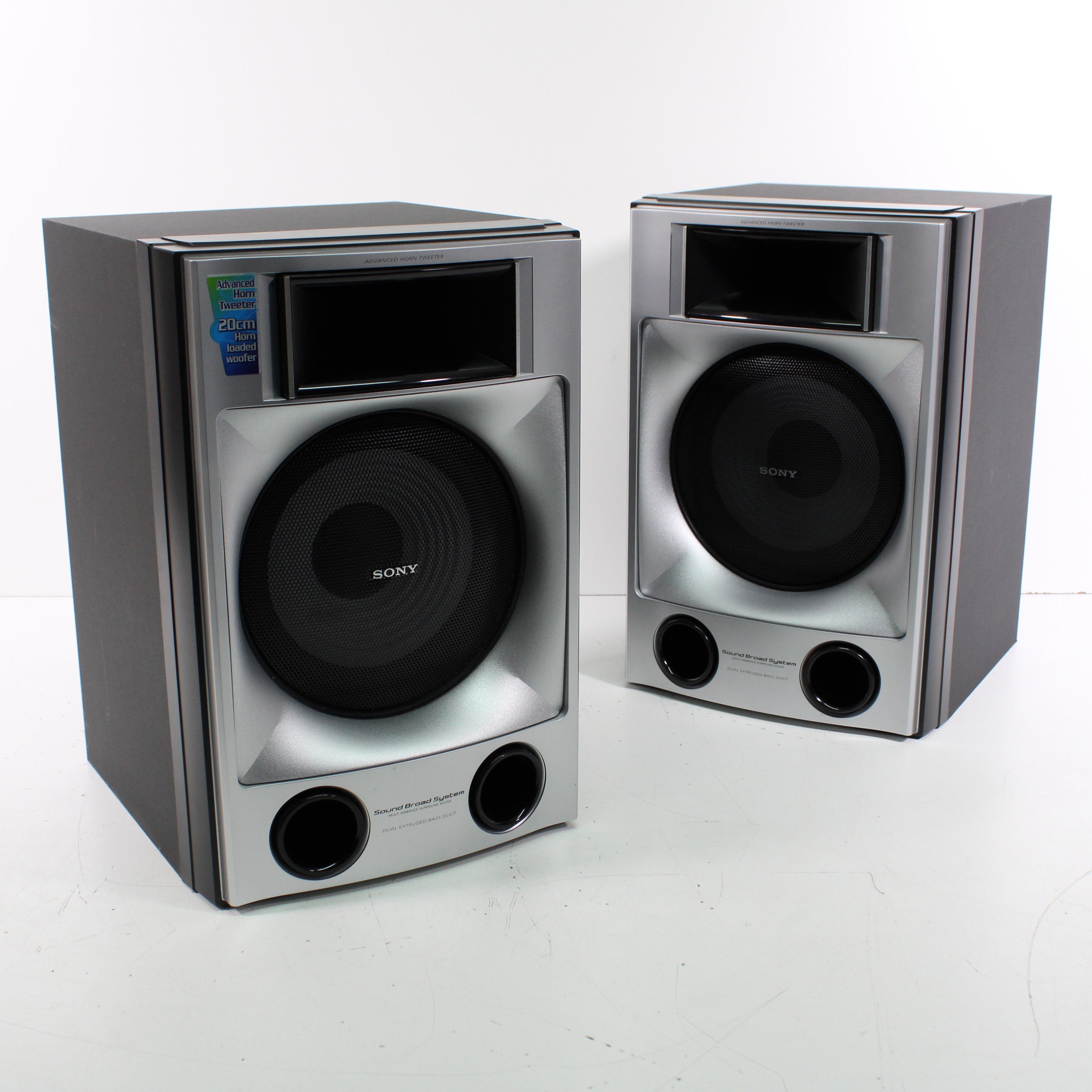Sony SS-GNX100 Sound Broad System Bookshelf Speaker Pair
