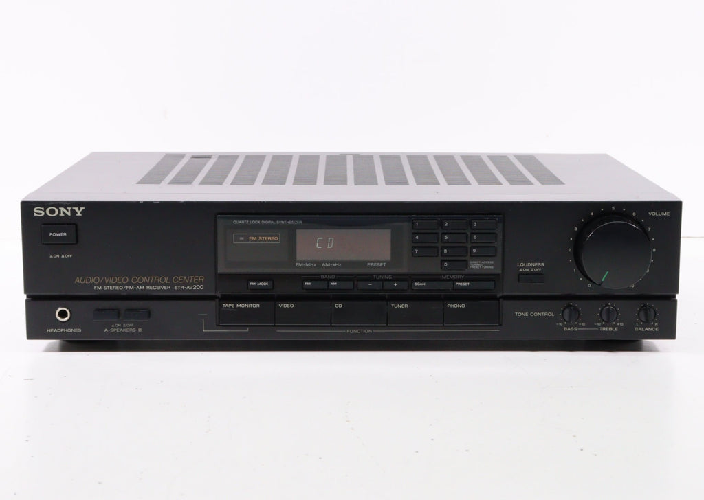 Sony STR-AV200 AV Control Center FM Stereo FM/AM Receiver with Quartz