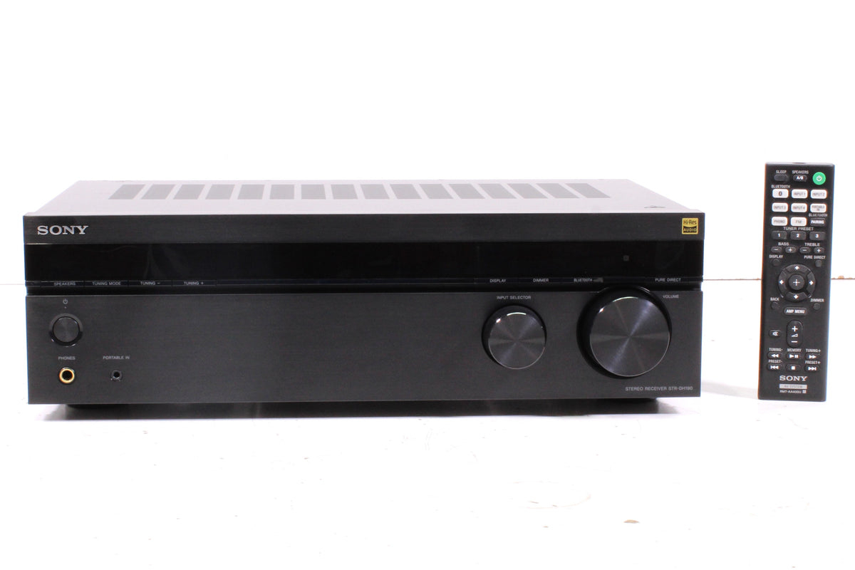 Sony STR-DH190 Bluetooth Stereo Receiver with Phono for Turntable ...