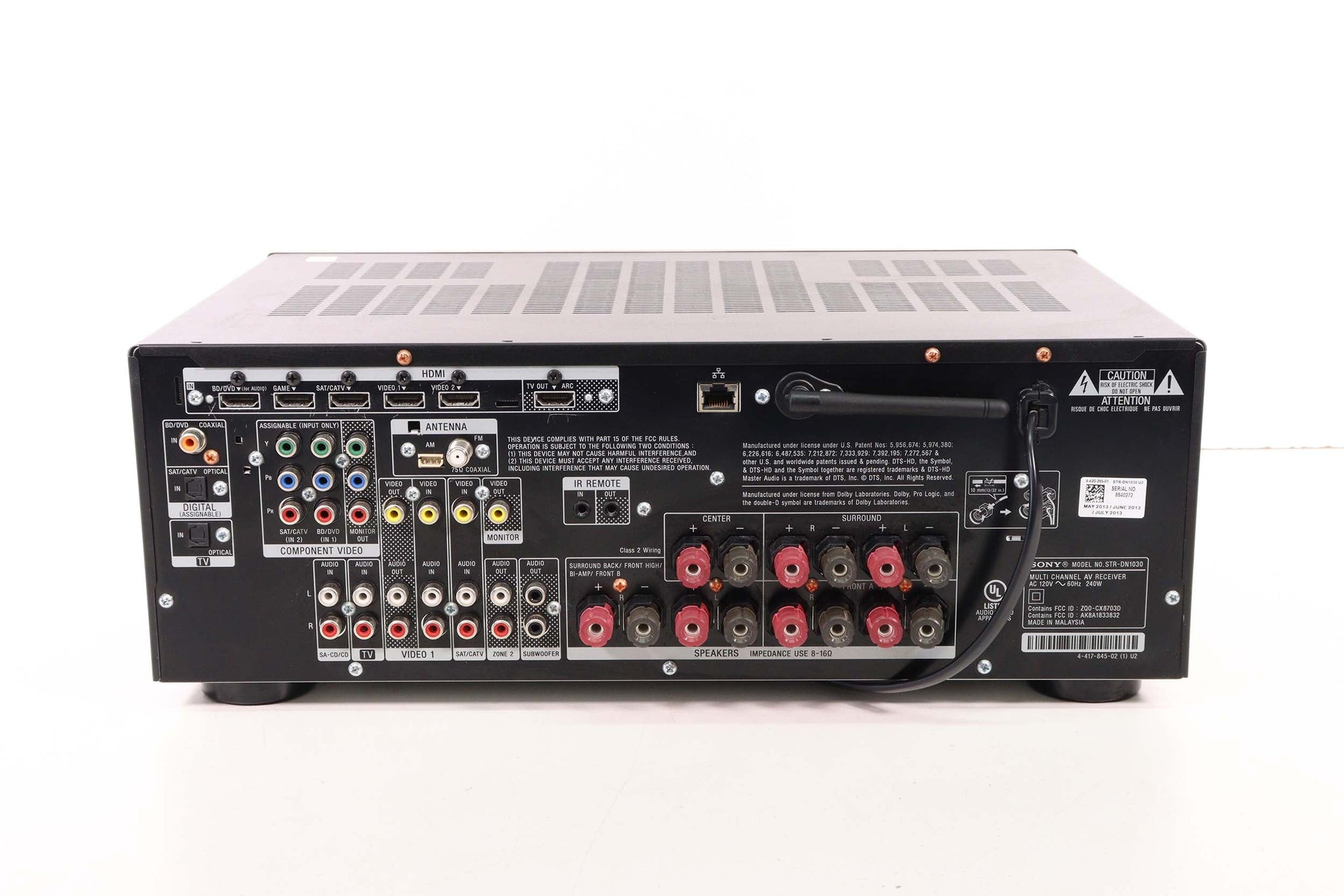 Sony STR-DN1030 Multi-Channel AV Receiver (NO REMOTE)