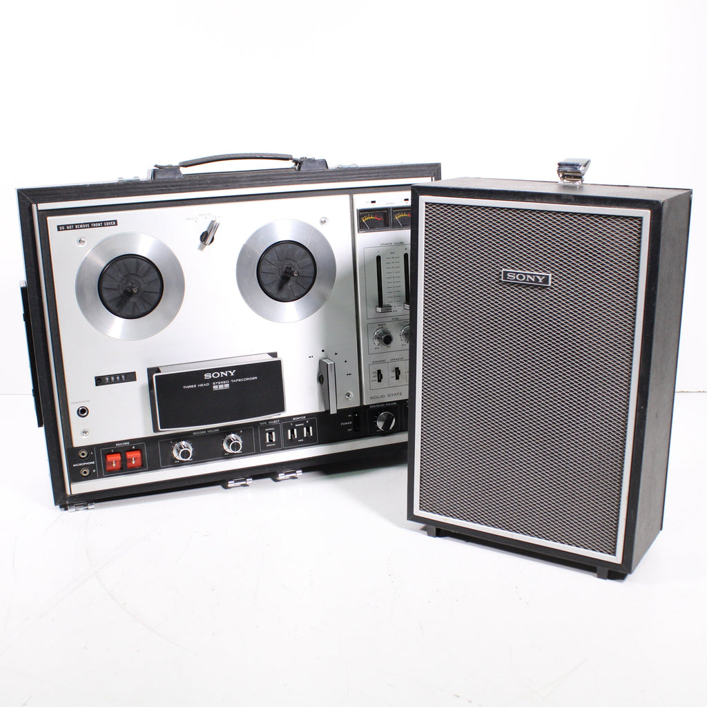 Sony TC-353 Stereo Tapecorder Reel-to-Reel Detachable Speakers