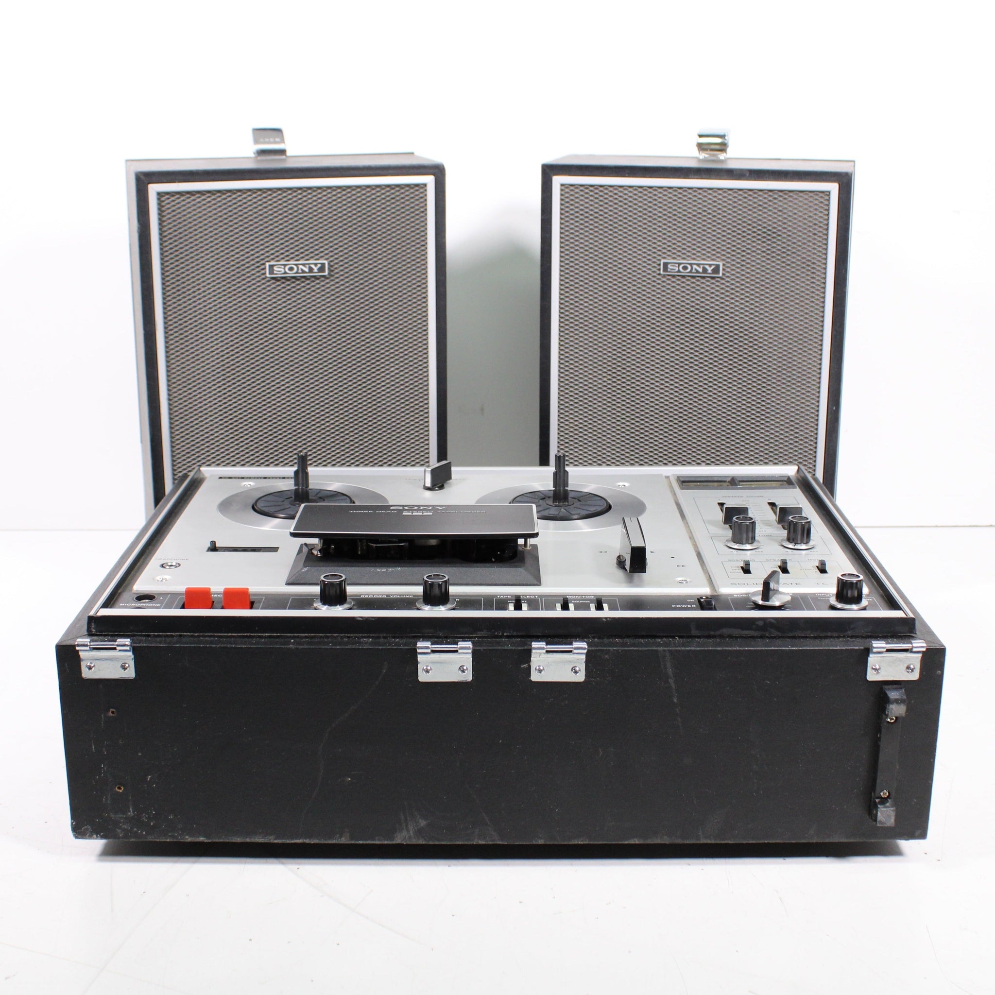 Sony TC-353 Stereo Tapecorder Reel-to-Reel Detachable Speakers