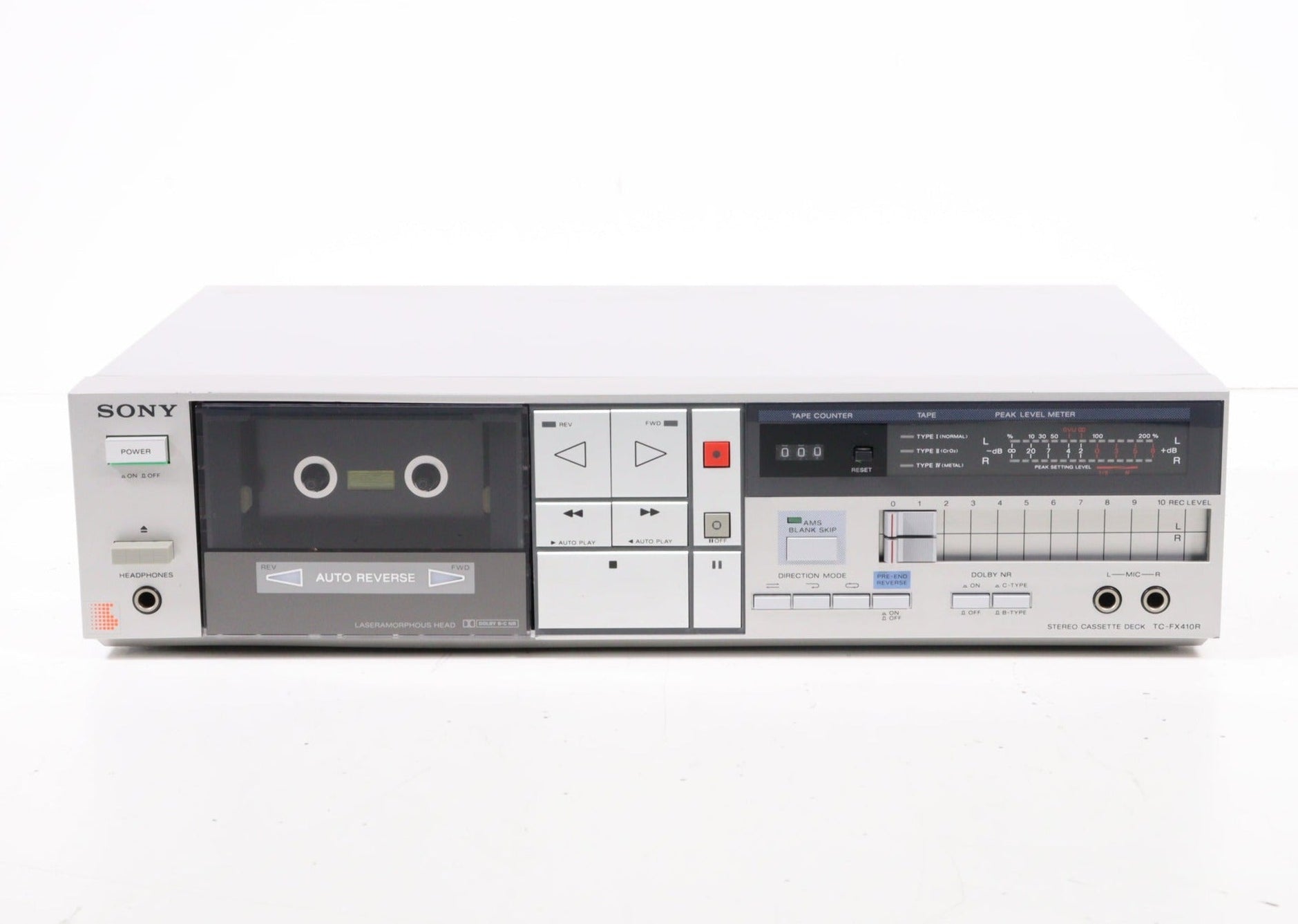 Sony TC-FX410R Single Stereo Cassette Deck — SpenCertified