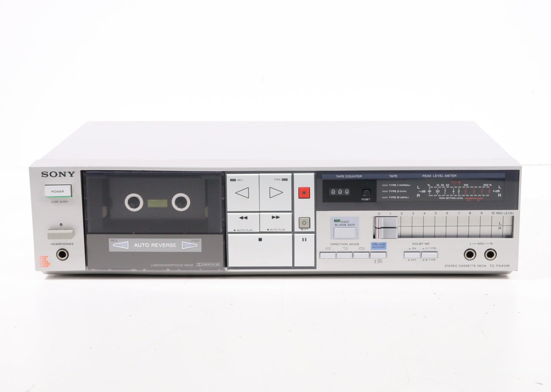 Sony TC-FX410R Single Stereo Cassette Deck