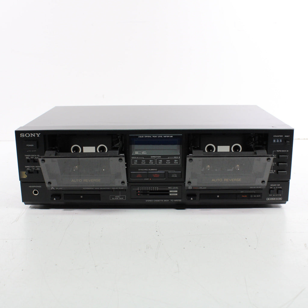 Sony TC-WR750 Double Stereo Cassette Deck AMS Automatic Music Search