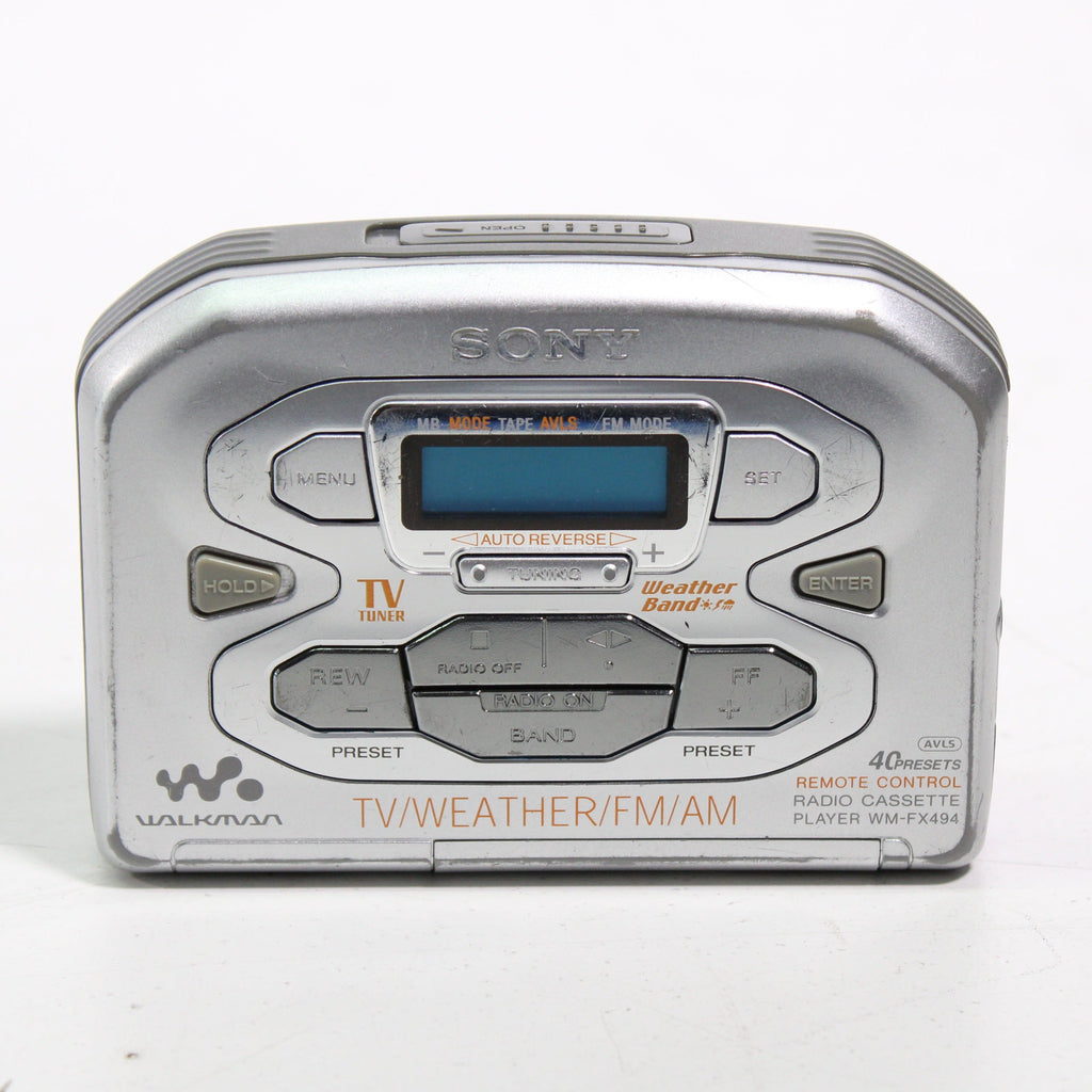 Sony WM-FX494 Vintage Walkman TV Weather FM AM Cassette Player