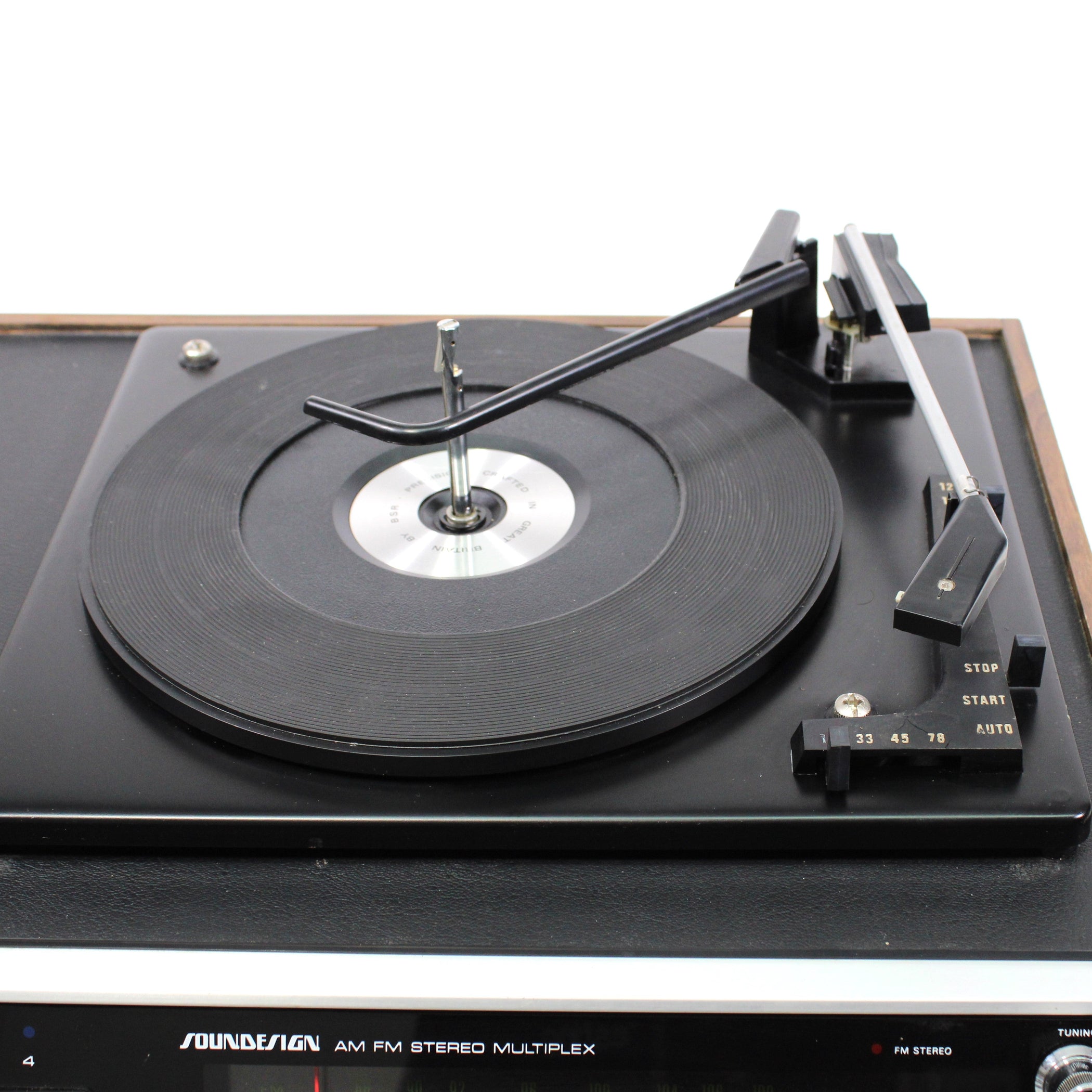 Soundesign 4764 AM FM Stereo Multiplex System Turntable with 8 Track P ...