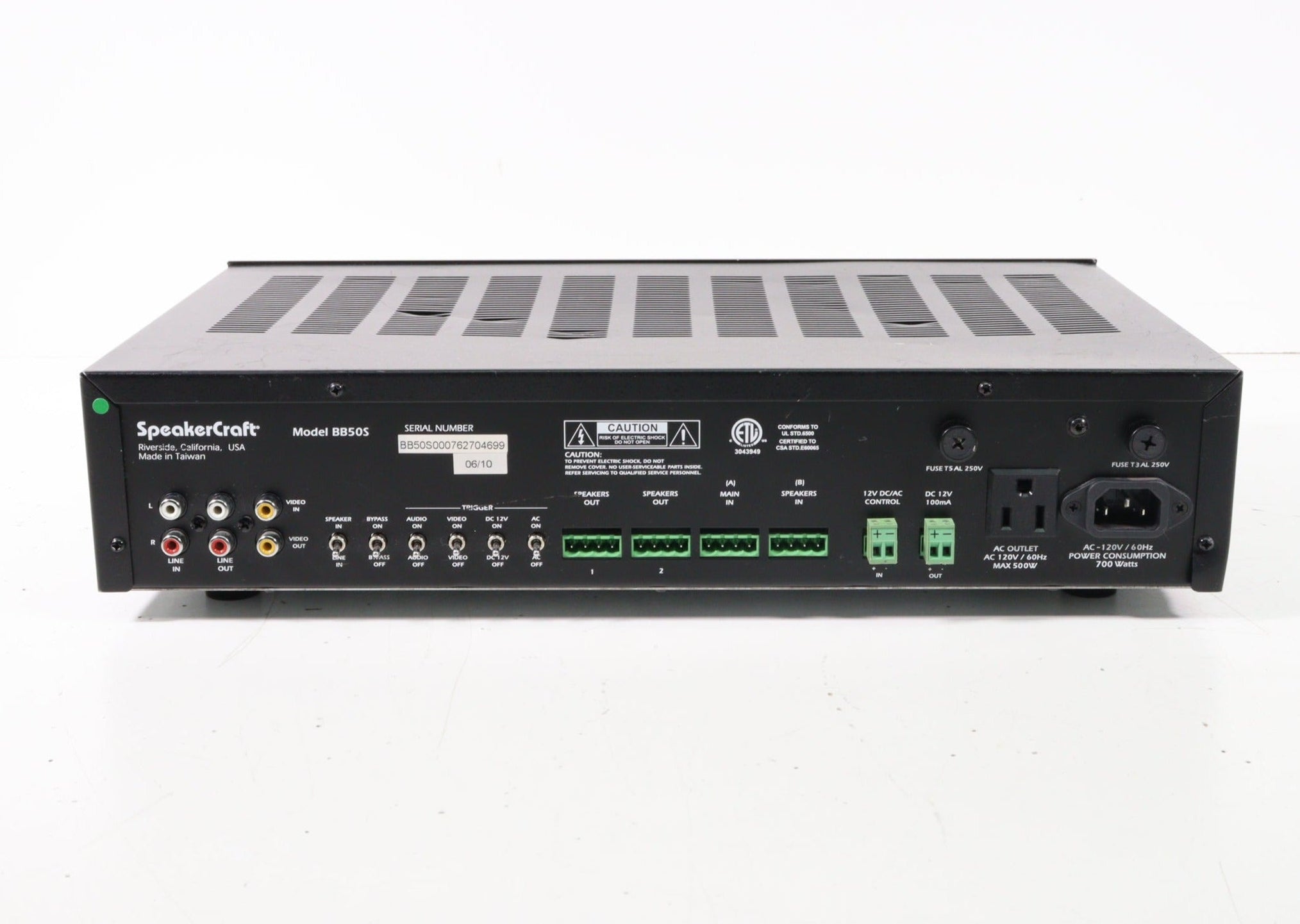SpeakerCraft BB50S 2-Channel Power Amplifier — SpenCertified