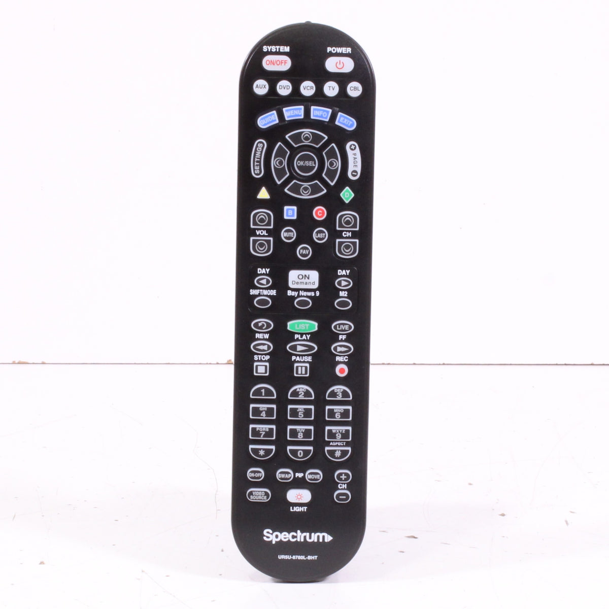 Spectrum UR5U-8780L-BHT Universal Remote Control — SpenCertified